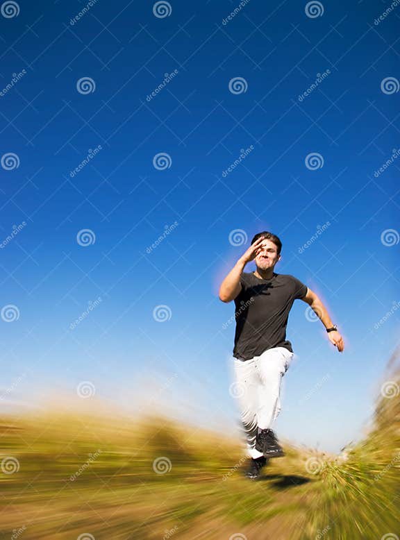 Runing man stock photo. Image of high, intensive, male - 3226776