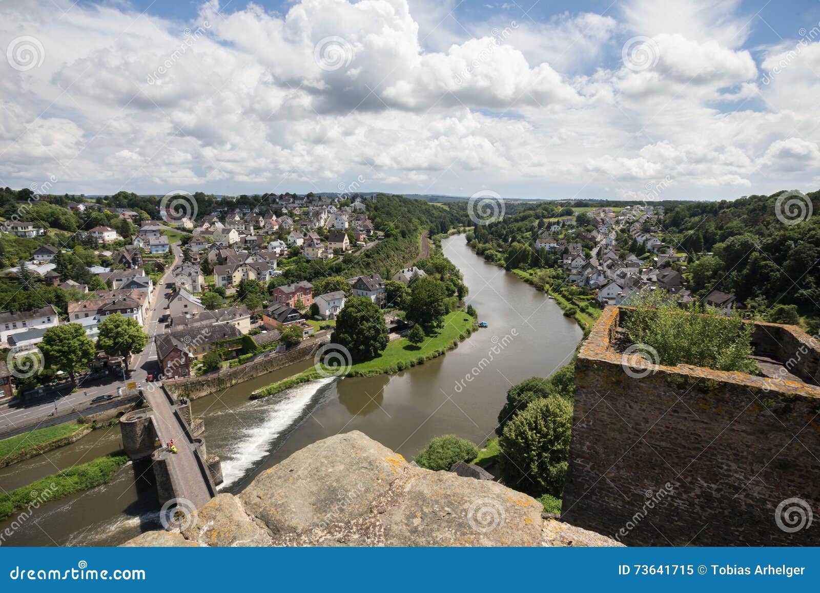 Runkel Historic City Hessen Germany Stock Image - Image of runkel ...