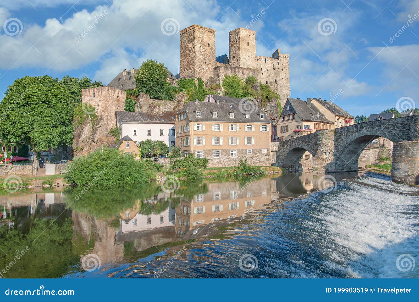 Runkel,River Lahn,Germany stock image. Image of destinations - 199903519
