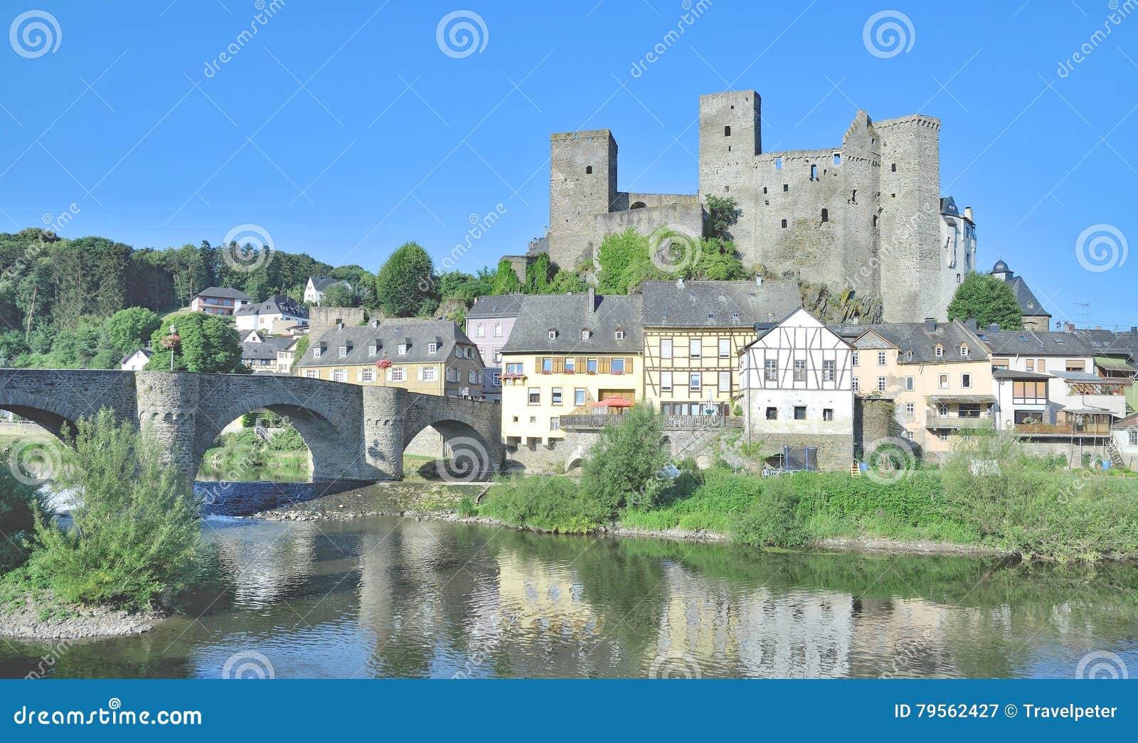 Runkel,River Lahn,Westerwald,Germany Stock Image - Image of castle ...