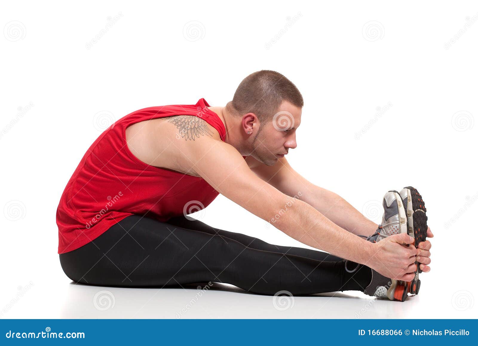 Runner stock photo. Image of flexibility, warming, track - 16688066