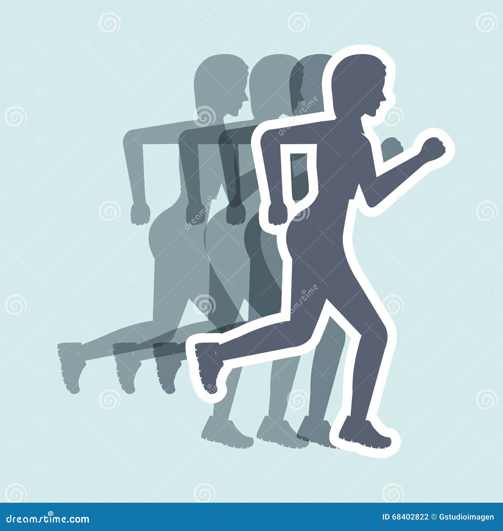 Runner avatar design stock illustration. Illustration of human - 68402822