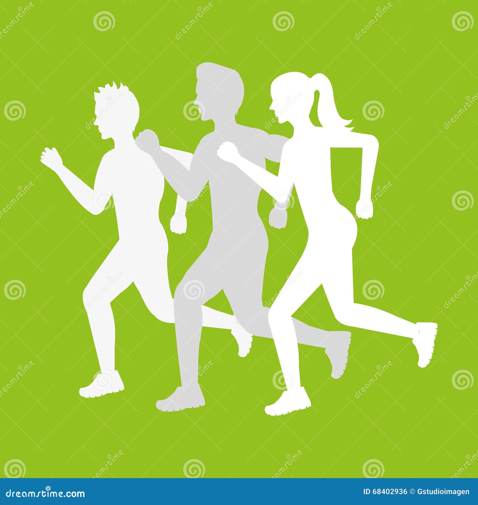 Runner avatar design stock illustration. Illustration of icon - 68402936