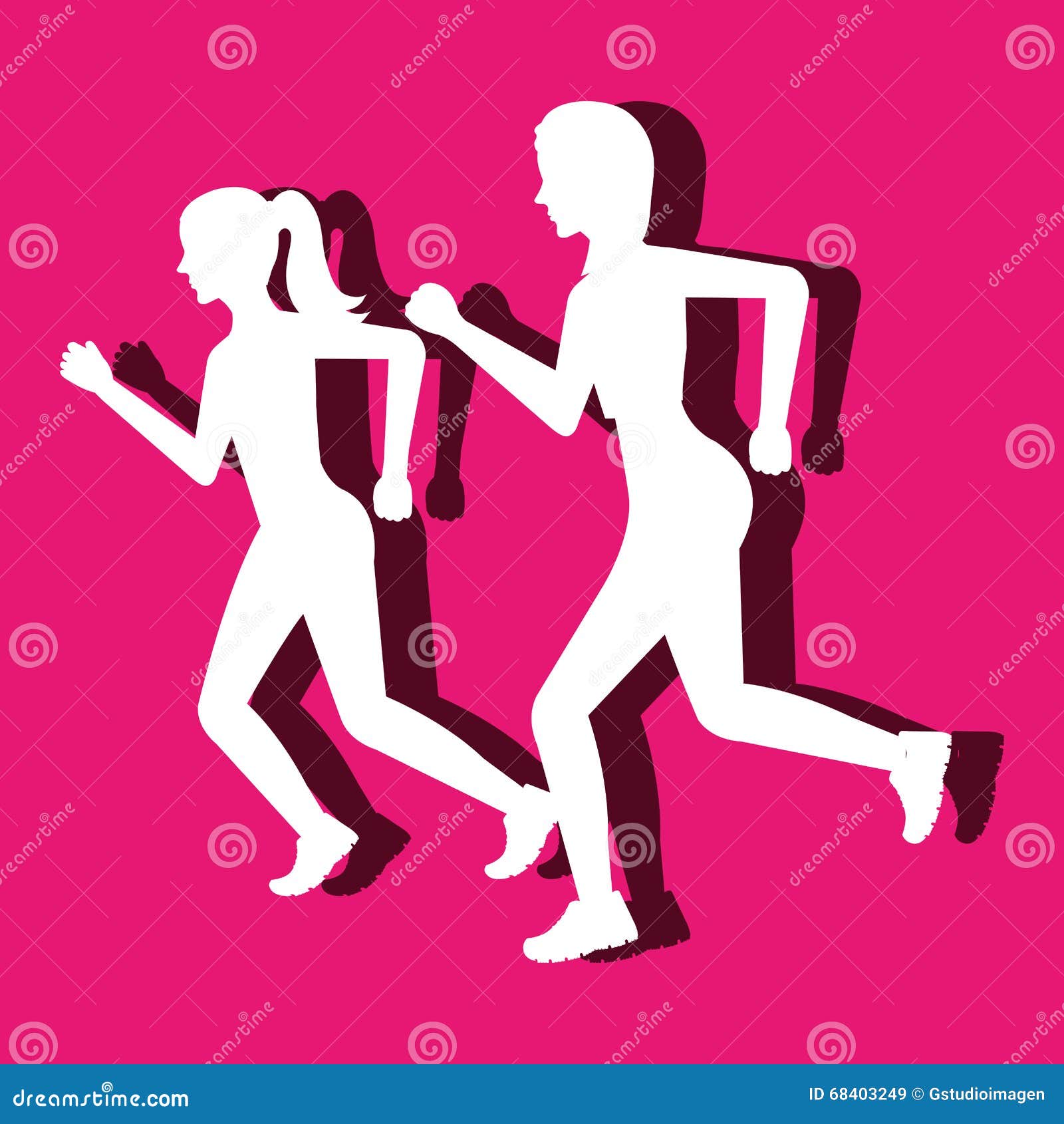 Runner avatar design stock illustration. Illustration of symbol - 68403249