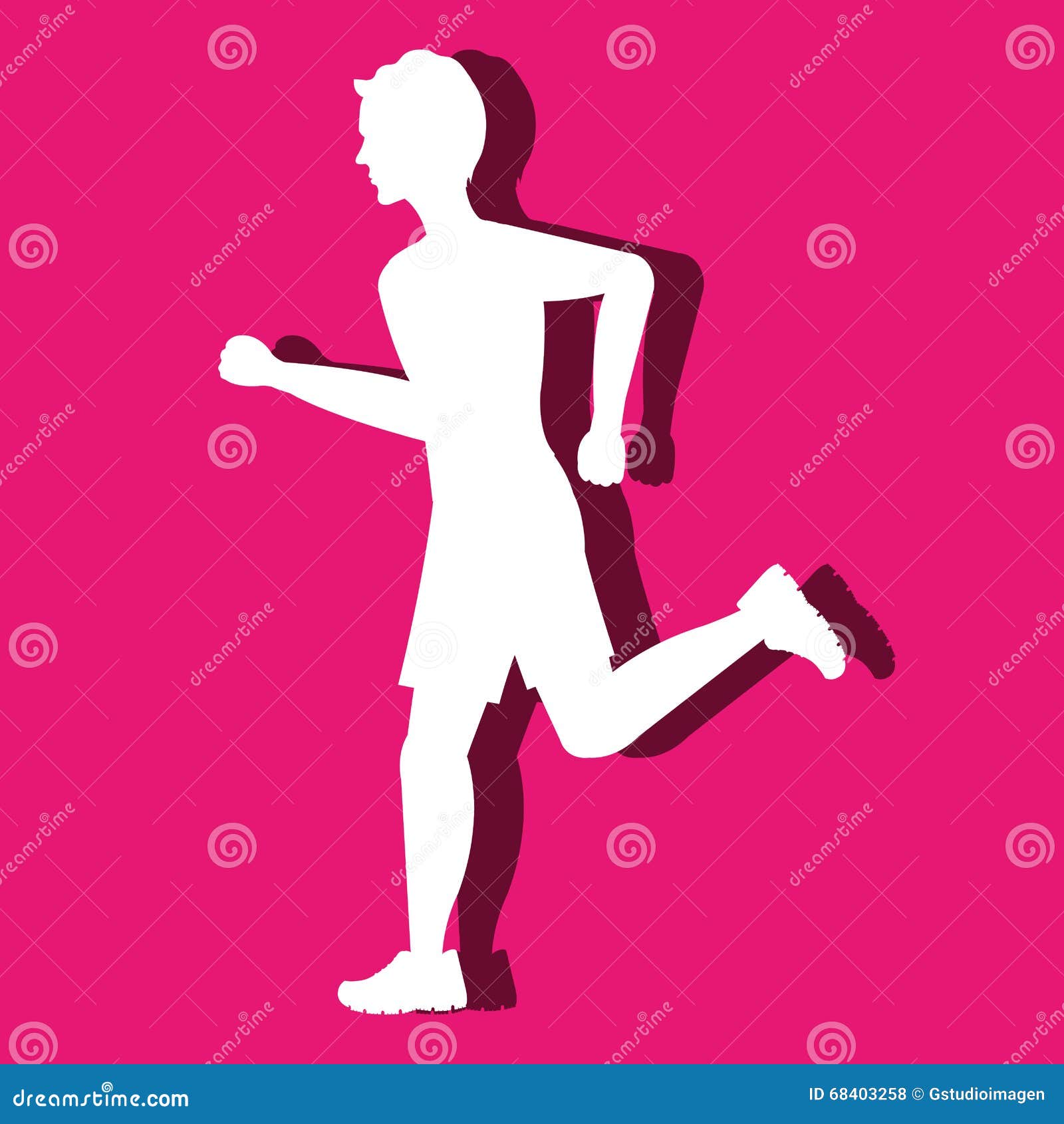 Runner avatar design stock illustration. Illustration of icon - 68403258