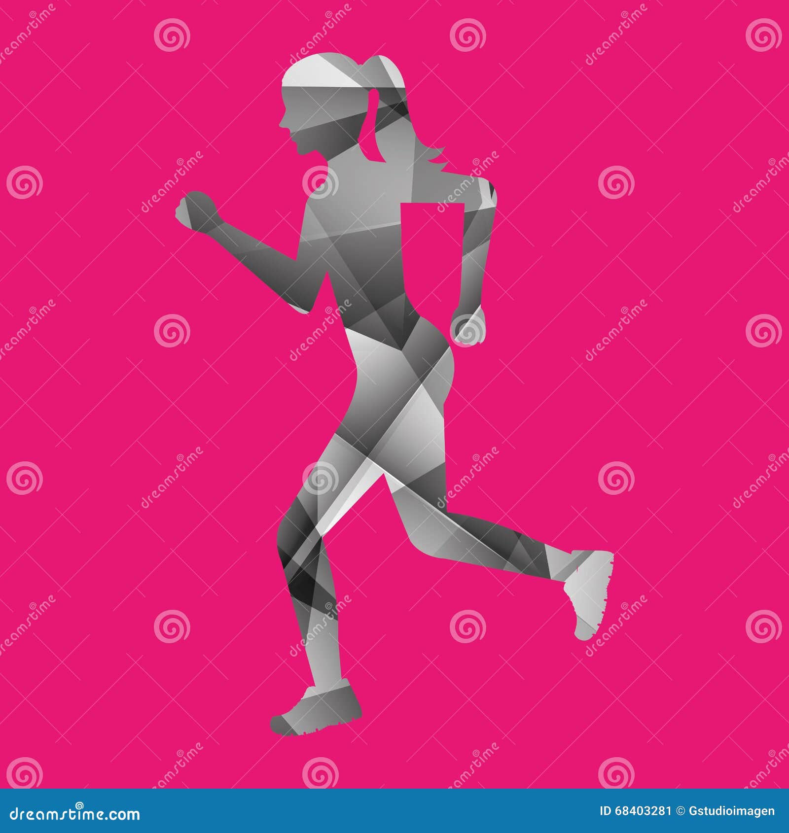 Runner avatar design stock illustration. Illustration of person - 68403281