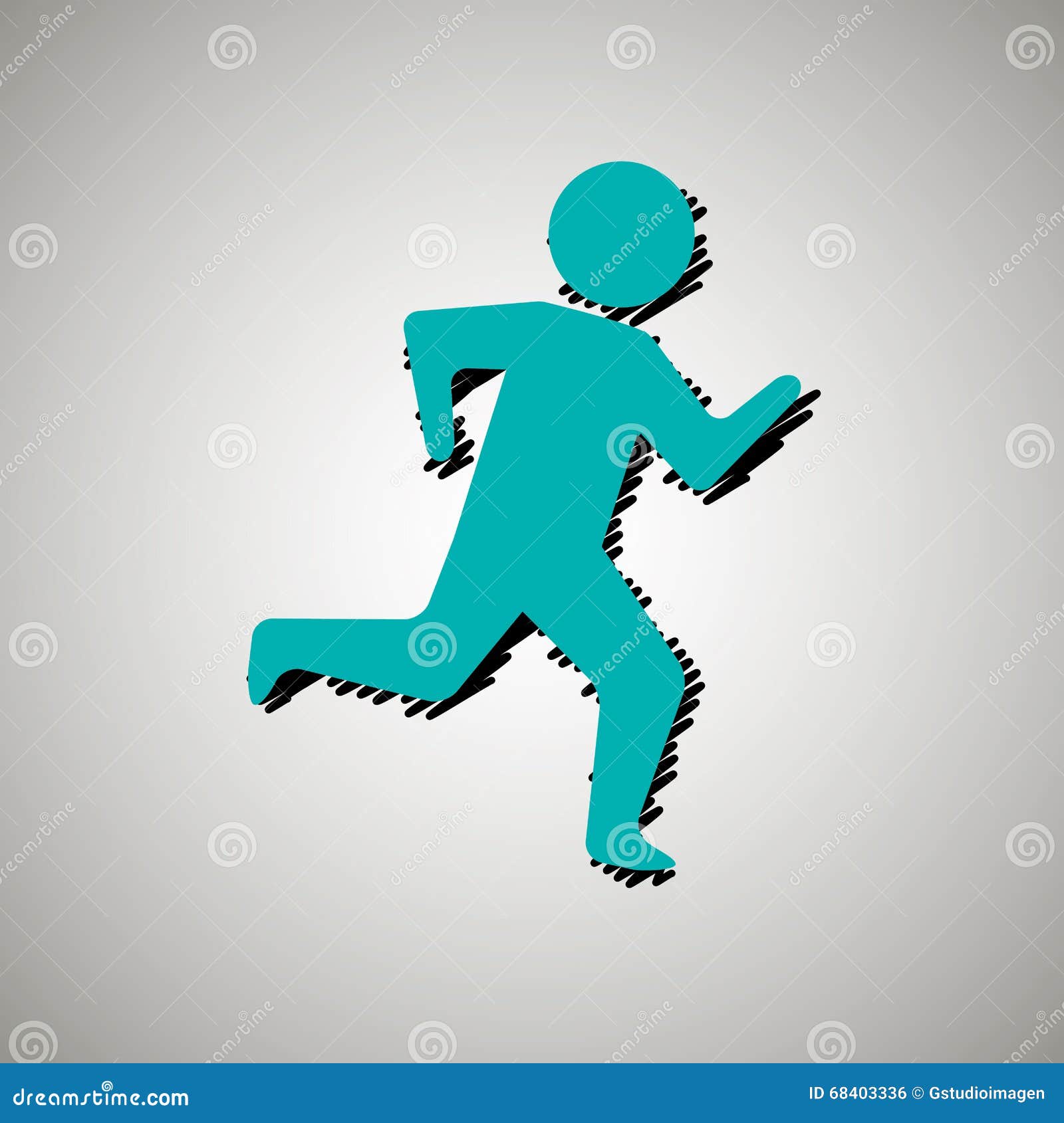 Runner avatar design stock illustration. Illustration of male - 68403336