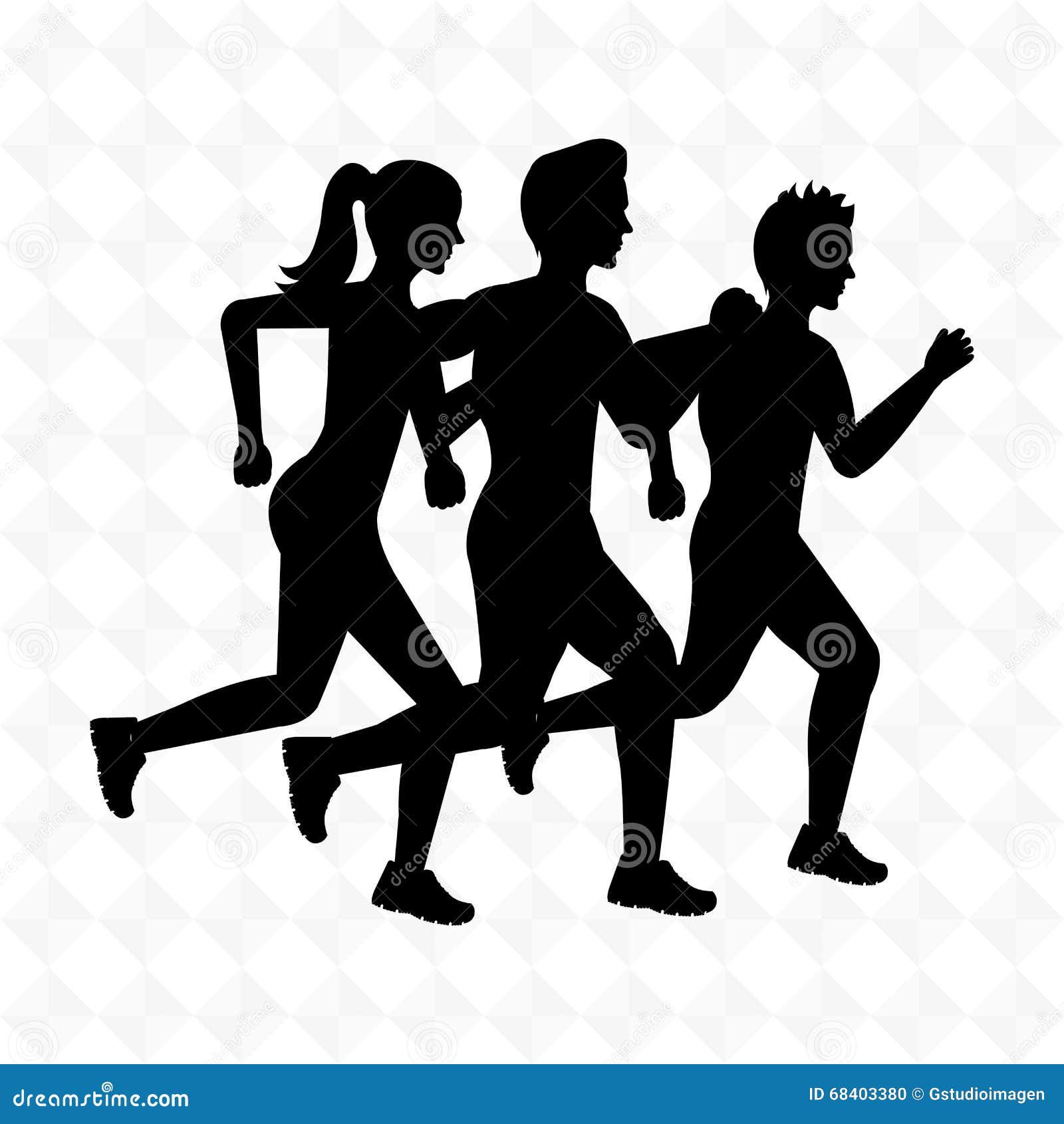 Runner avatar design stock illustration. Illustration of character ...