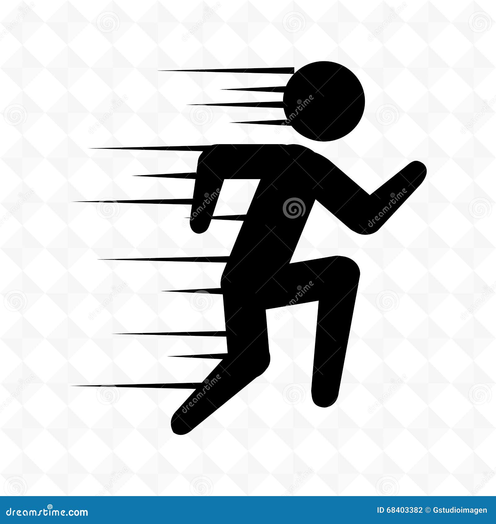 Runner avatar design stock illustration. Illustration of fast - 68403382
