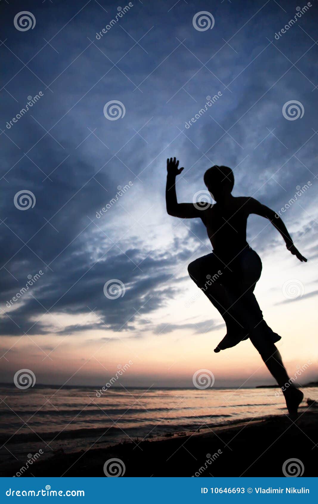 Runner on the beach stock image. Image of pastel, fitness - 10646693