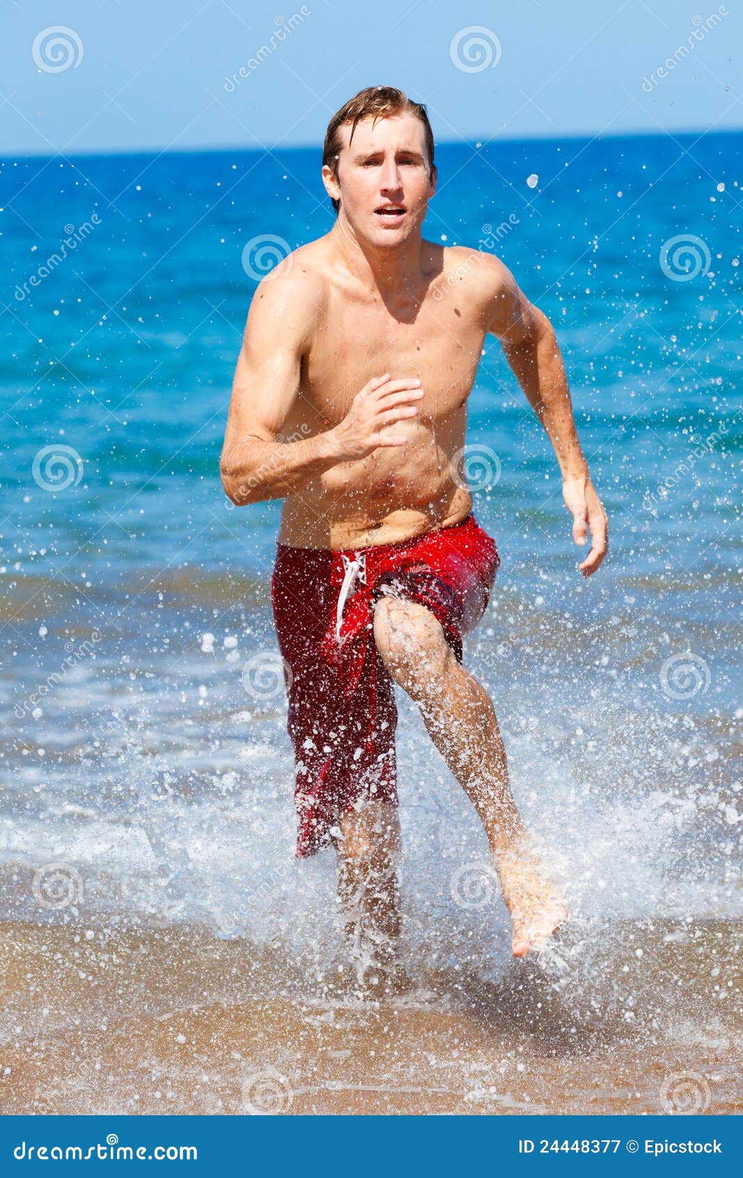 Runner on Beach stock image. Image of healthy, body, beach - 24448377