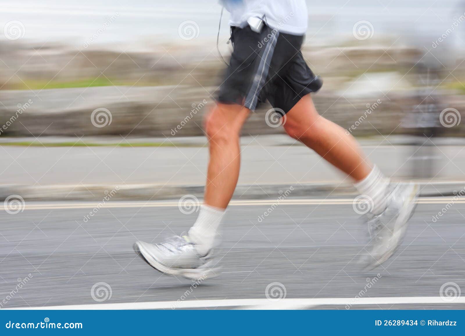 Runner, blurred motion stock photo. Image of street, race - 26289434