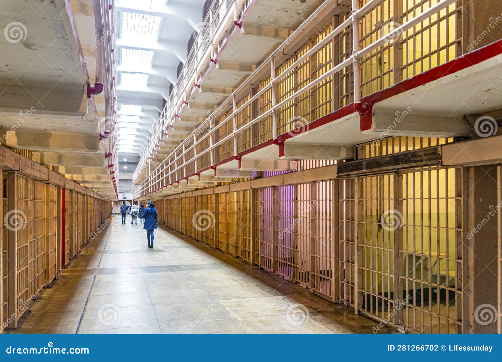 Runner of a Cell Module of the Maximum Security Federal Prison of Alcatraz. Editorial ...