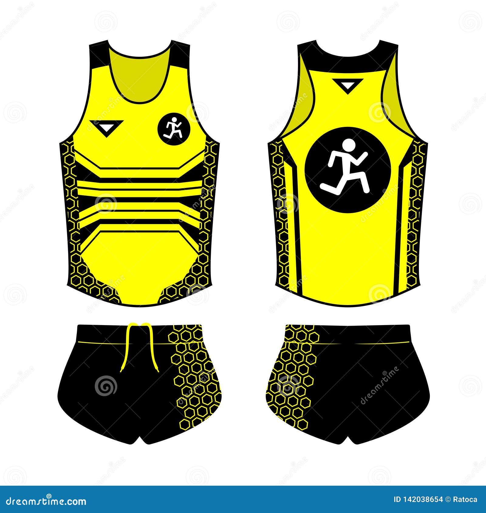 Runner clothes design stock vector. Illustration of emblem - 142038654