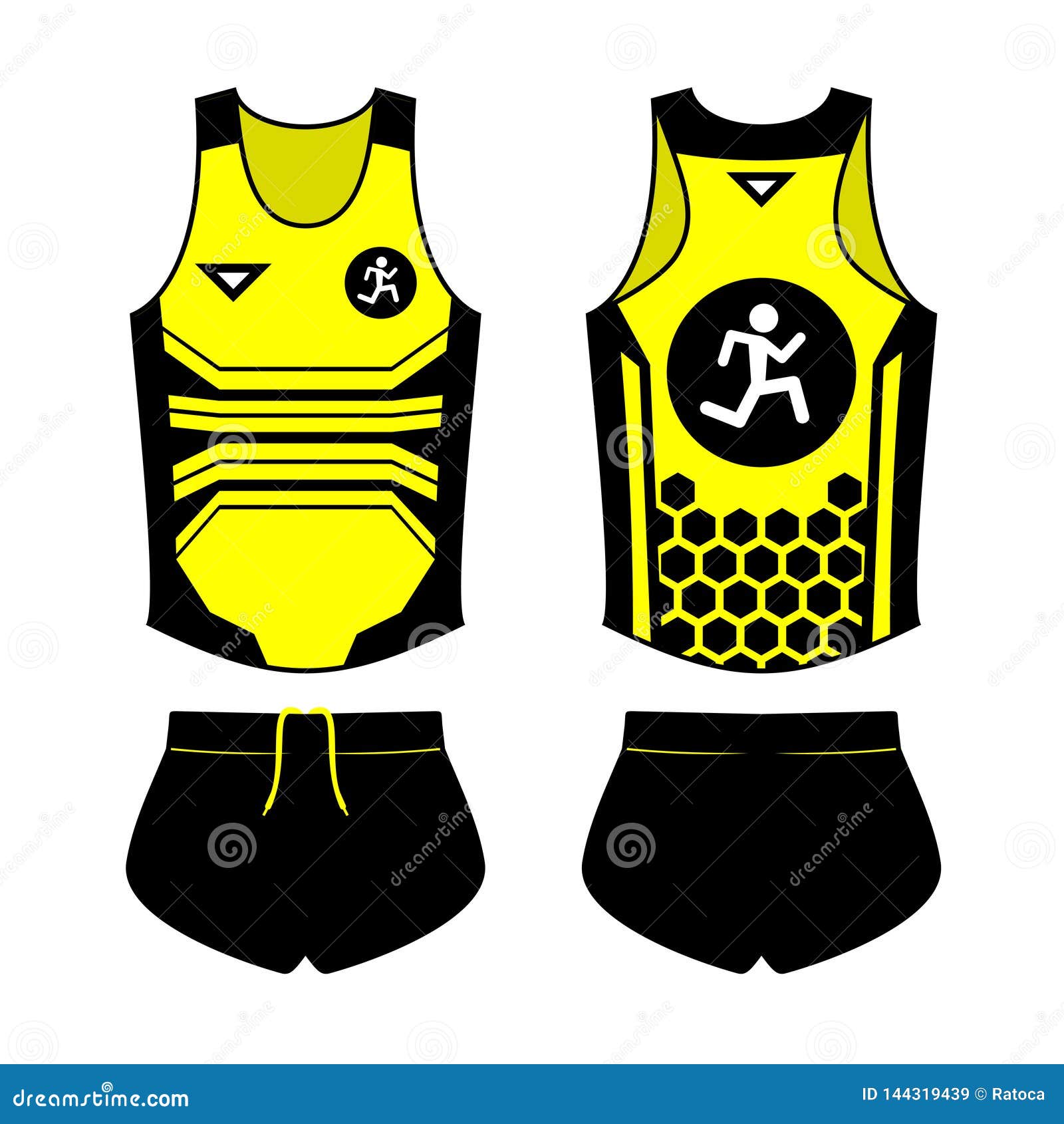 Runner clothes design stock vector. Illustration of activity - 144319439