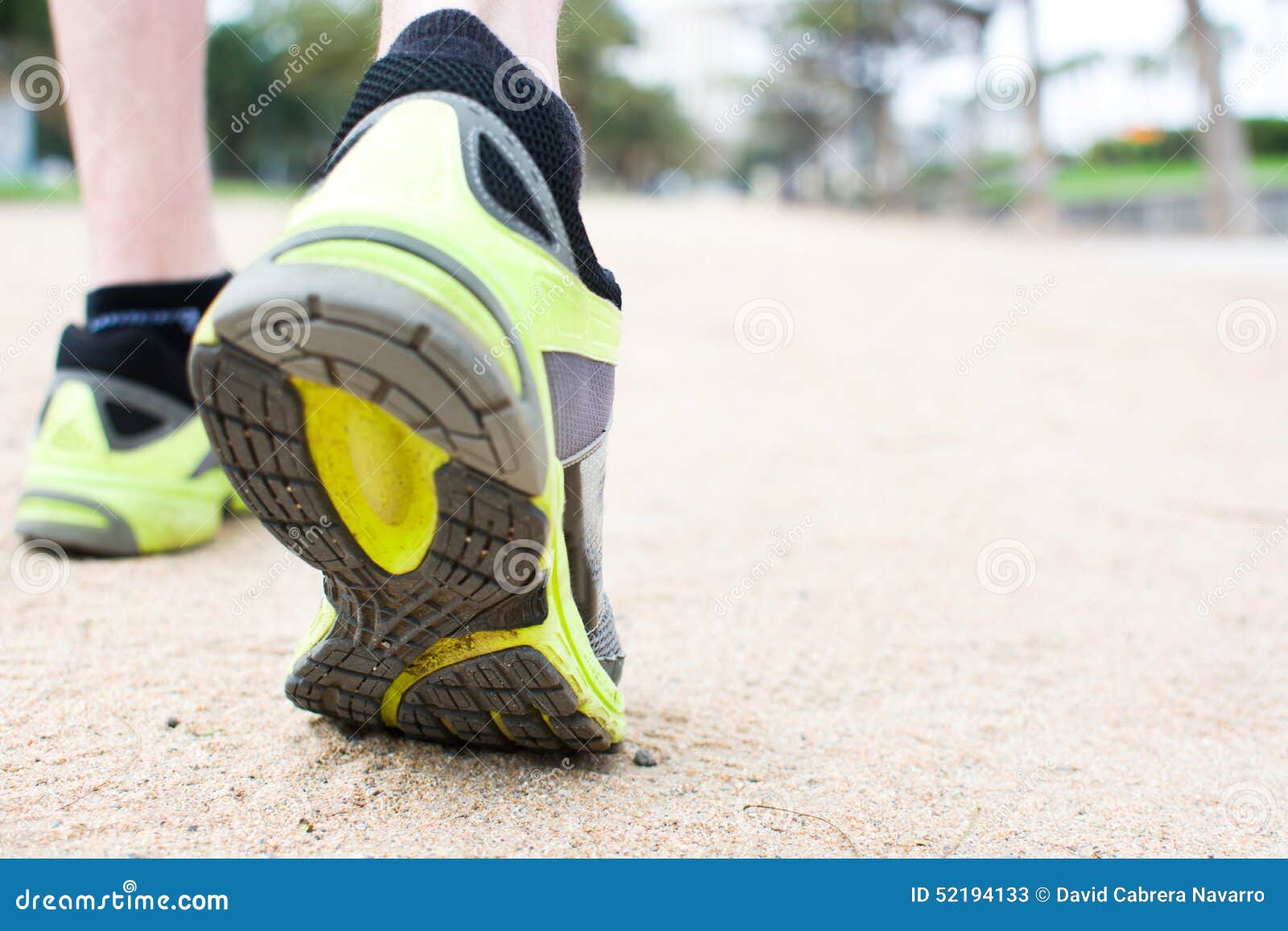 Runner Feet on a Path in a Park Stock Image - Image of fitness ...