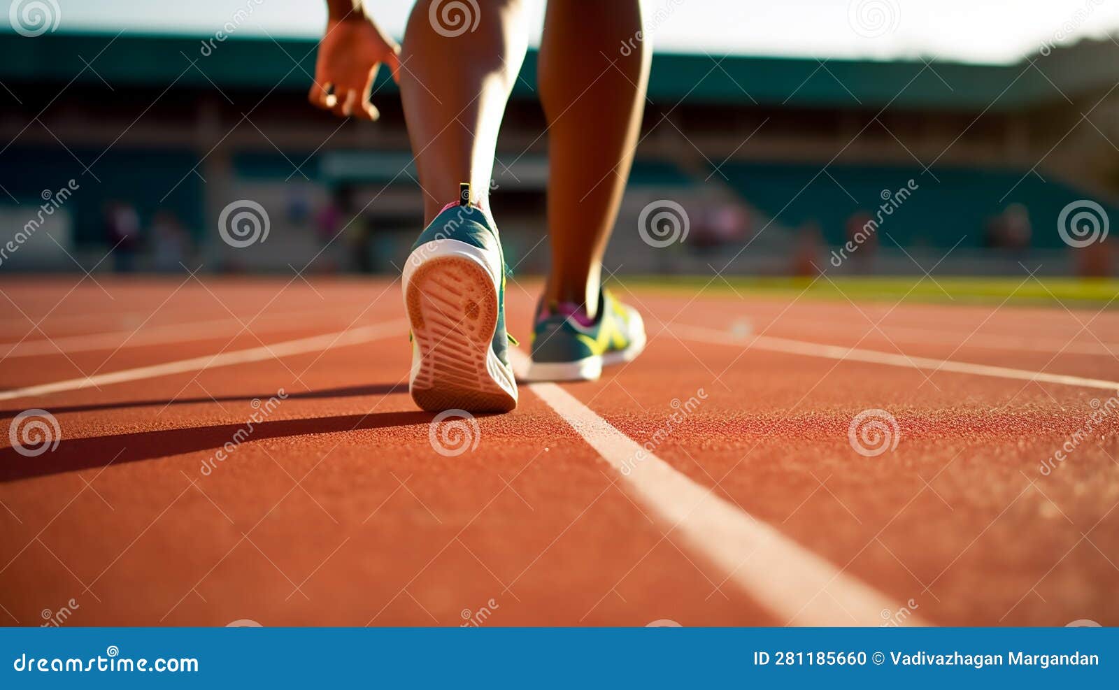 Runner Feet Running On Road Closeup On Shoe Stock Image | CartoonDealer ...