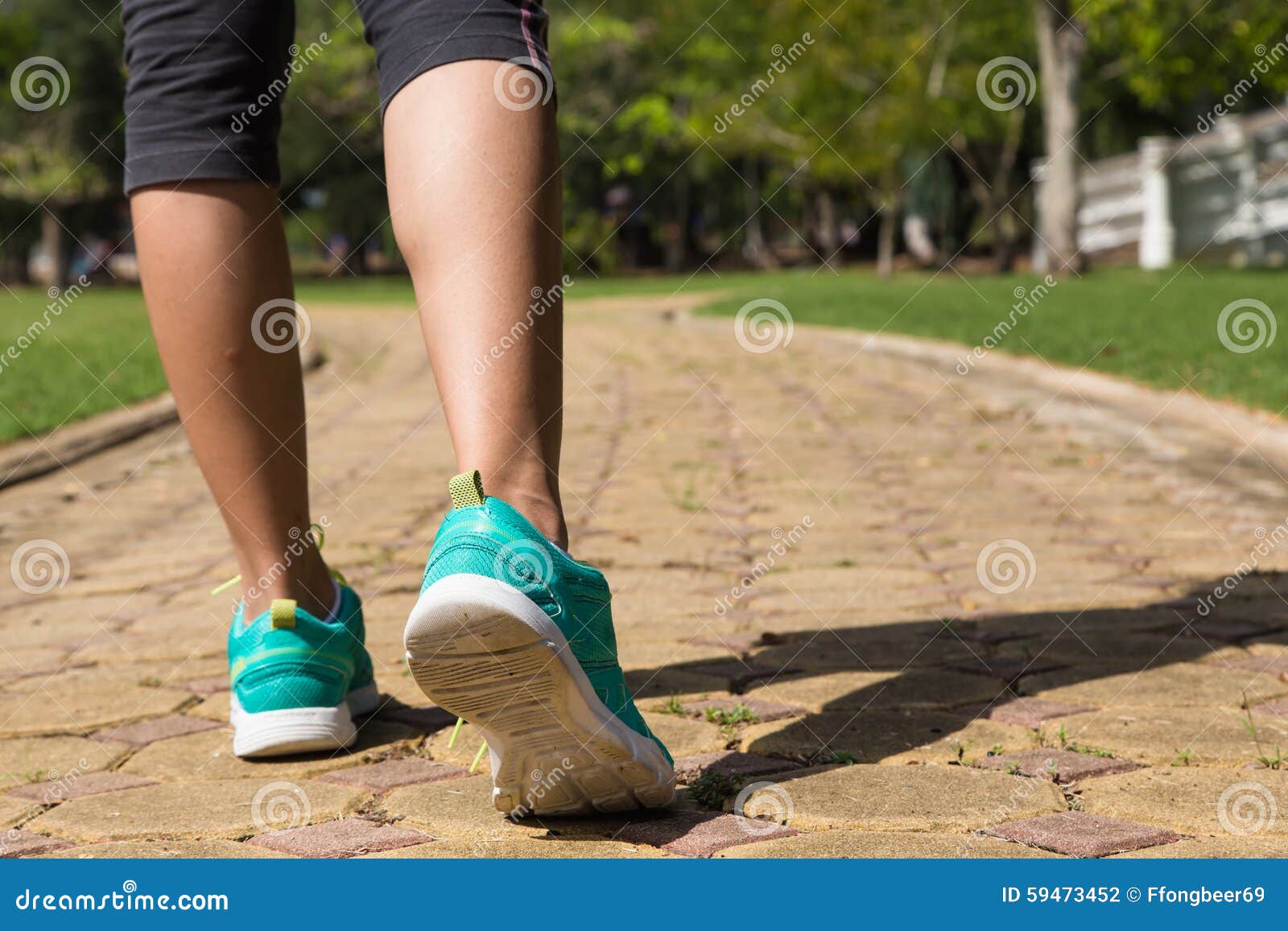 Runner Feet Running on Road Stock Photo - Image of exercise, shoes ...