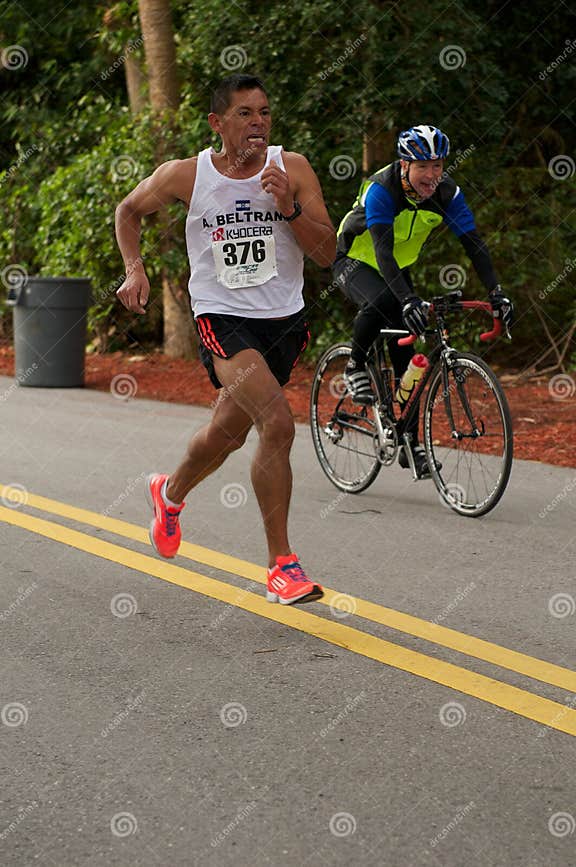 Runner Finishing Race editorial stock image. Image of fast - 23327074
