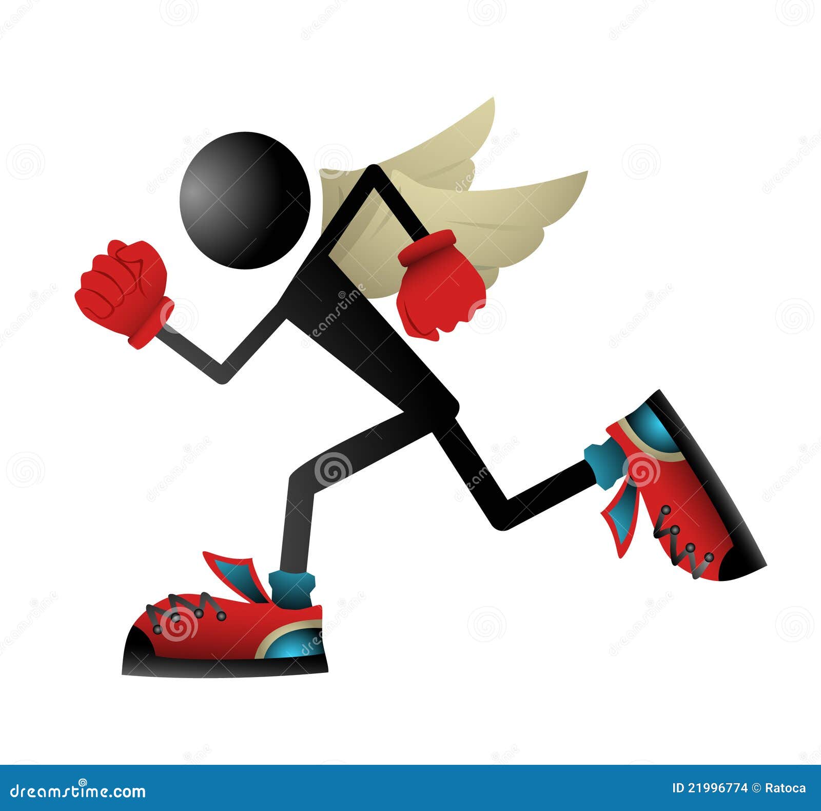 Runner fly stock vector. Illustration of abstract, fast - 21996774