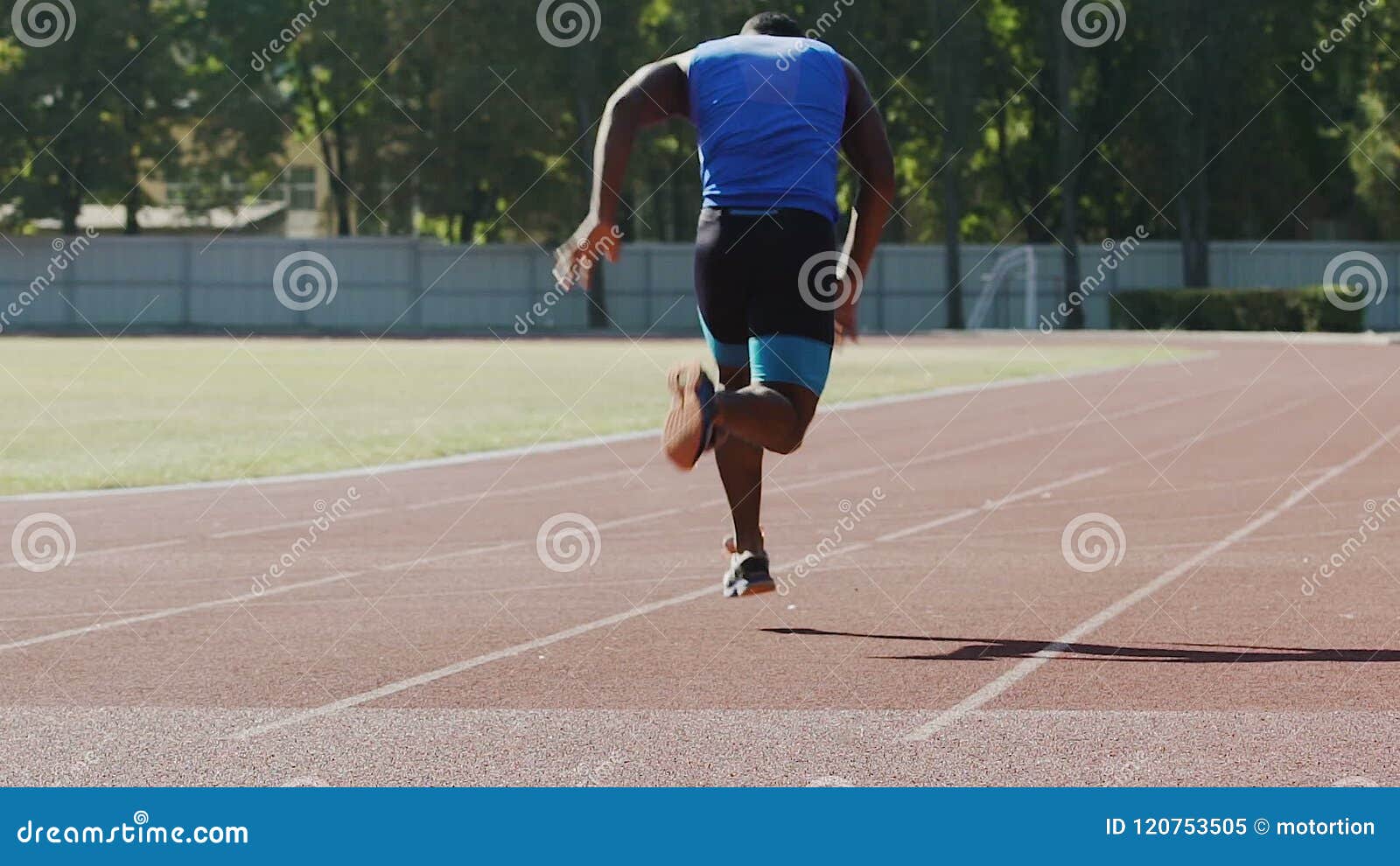 Runner Getting on Start Line, Starting Run upon Command, Training for ...