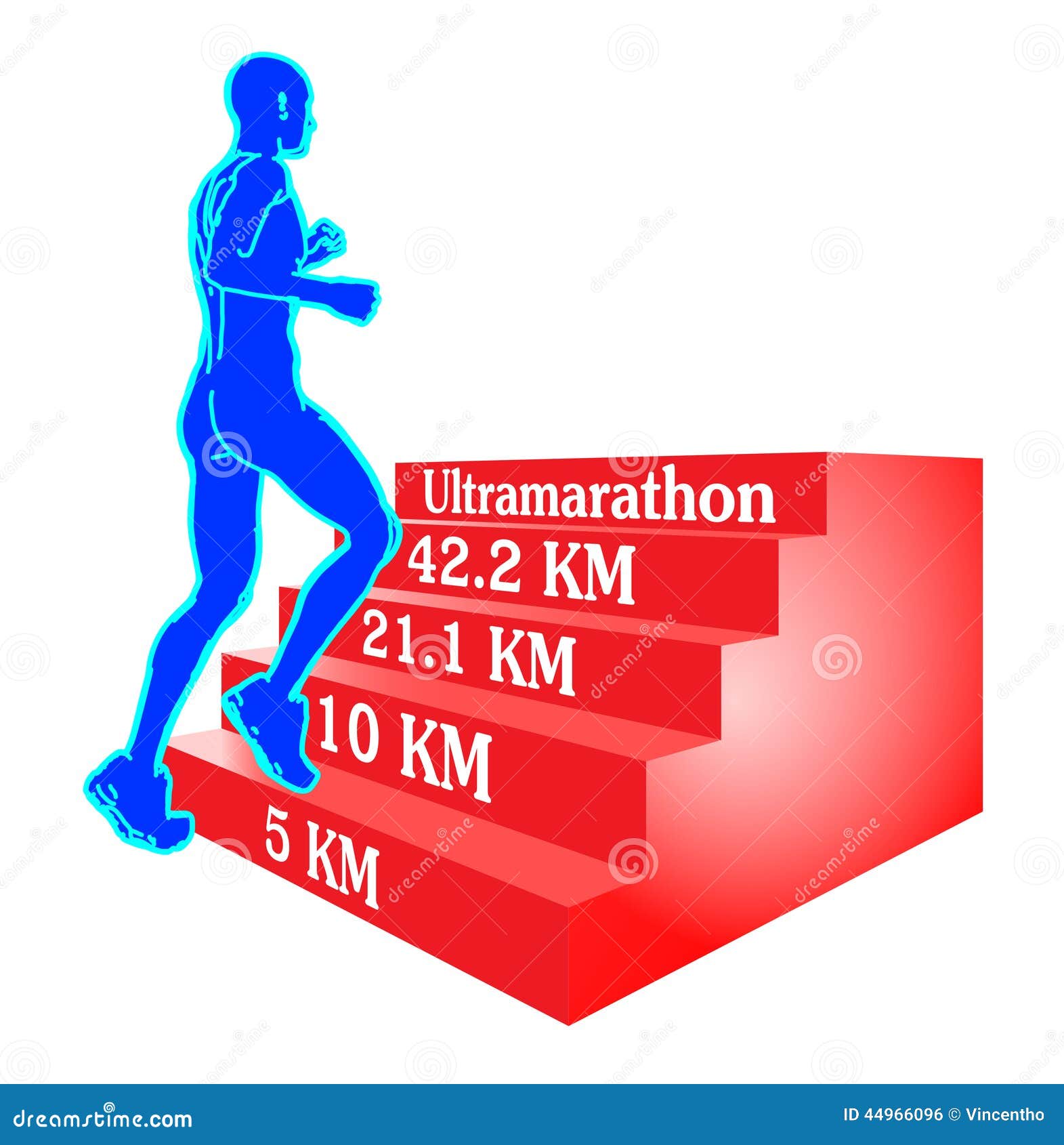 A Runner Goal and Training Programs Illustration Stock Vector ...