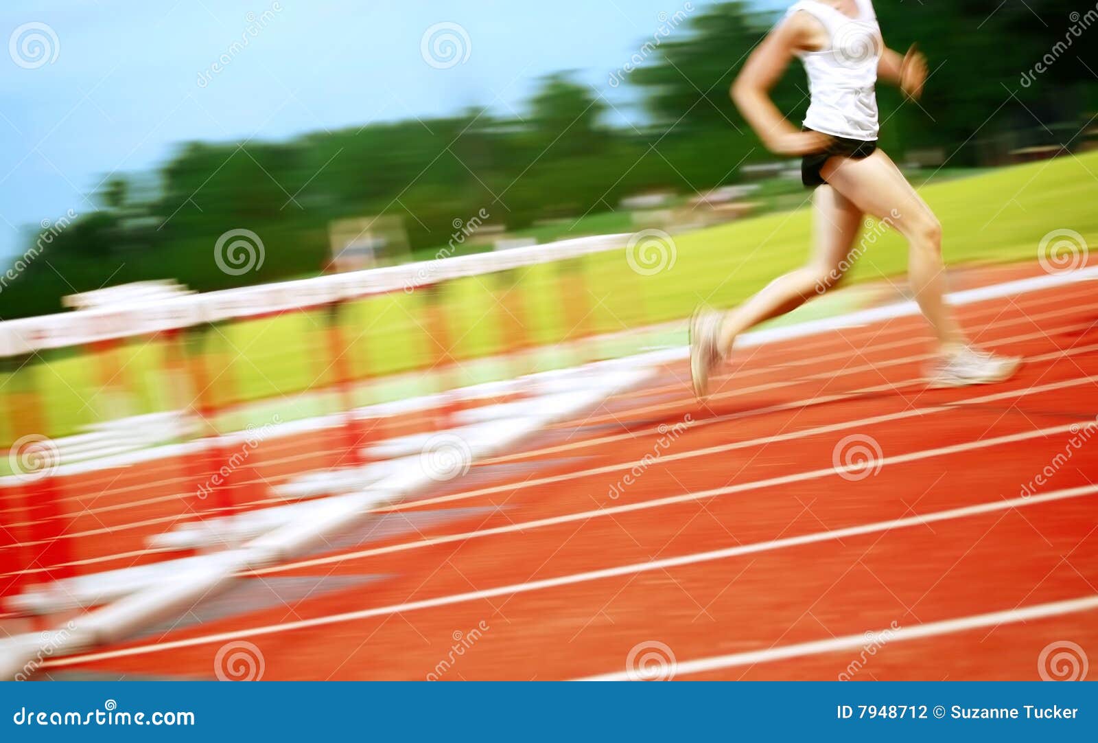 Runner in a hurdle race stock photo. Image of success - 7948712