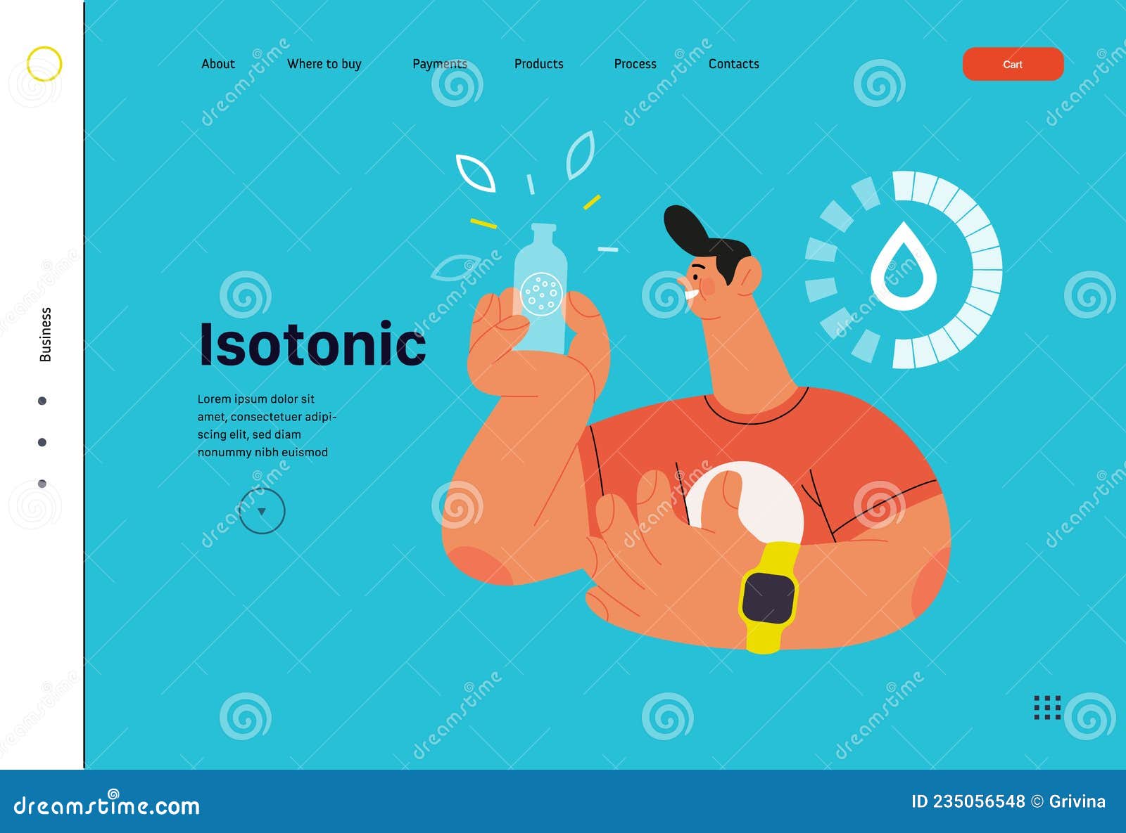 Runner - Hydration, a Young Man with a Bottle of Isotonic Drink ...