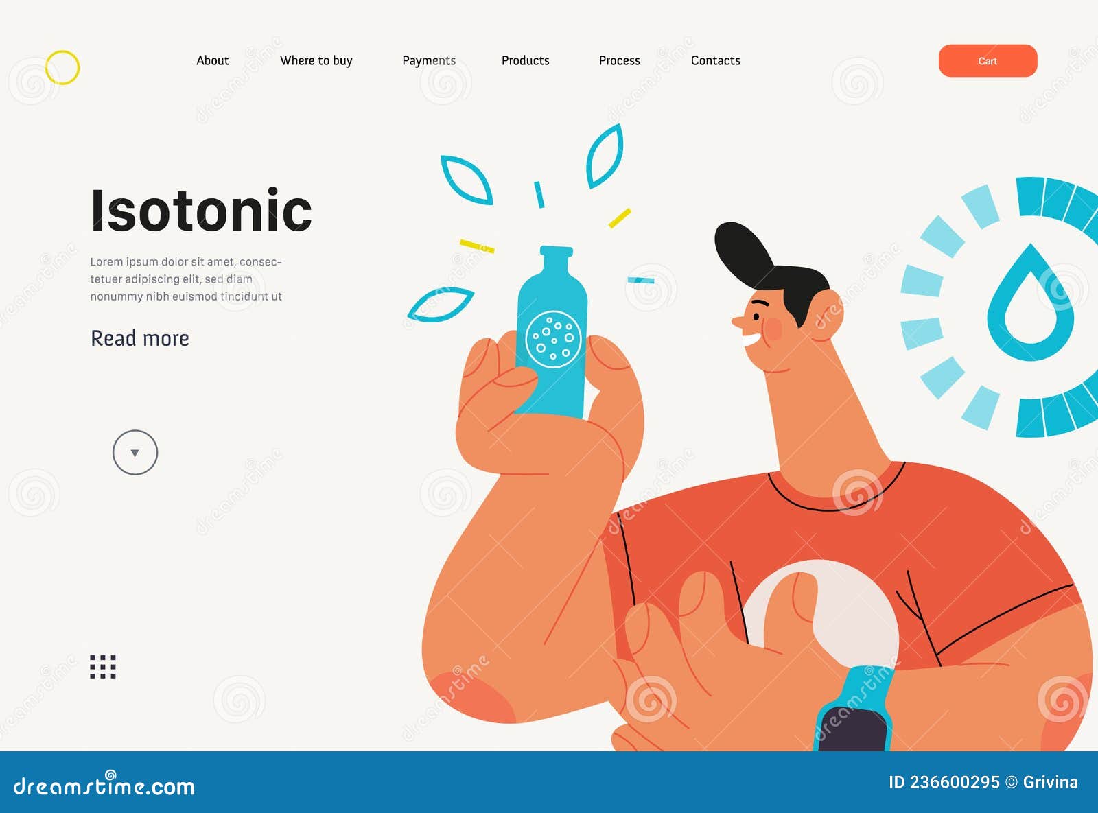 Runner - Hydration, a Young Man with a Bottle of Isotonic Drink ...