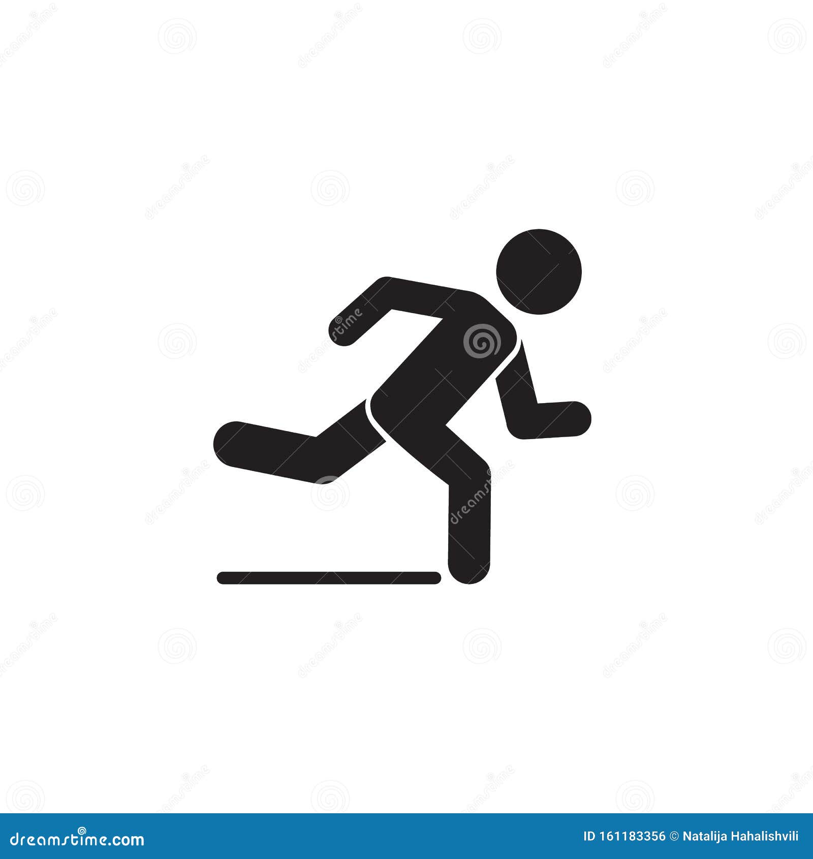 Runner Icon. Logo Element Illustration. Runner Symbol Design. Colored ...