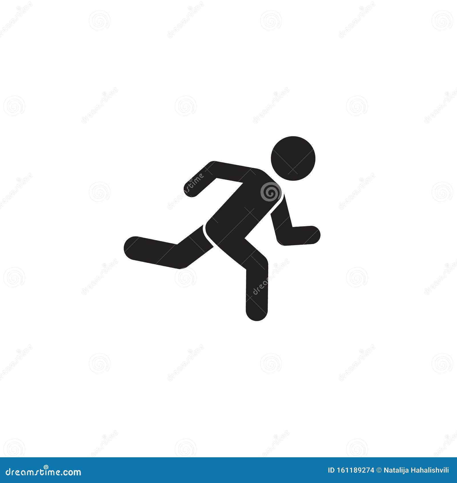 Runner Icon. Logo Element Illustration. Runner Symbol Design. Colored ...