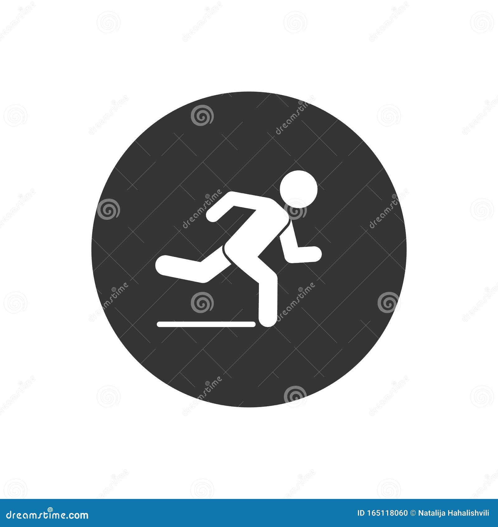 Runner Icon. Logo Element Illustration. Runner Symbol Design. Colored ...