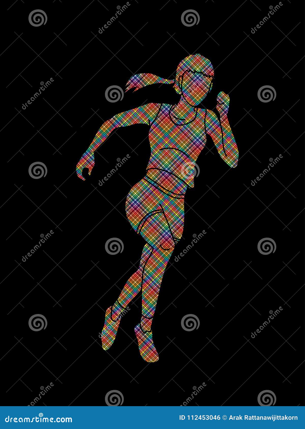 Runner Jogger,Athletic Running Graphic Vector. Stock Vector ...