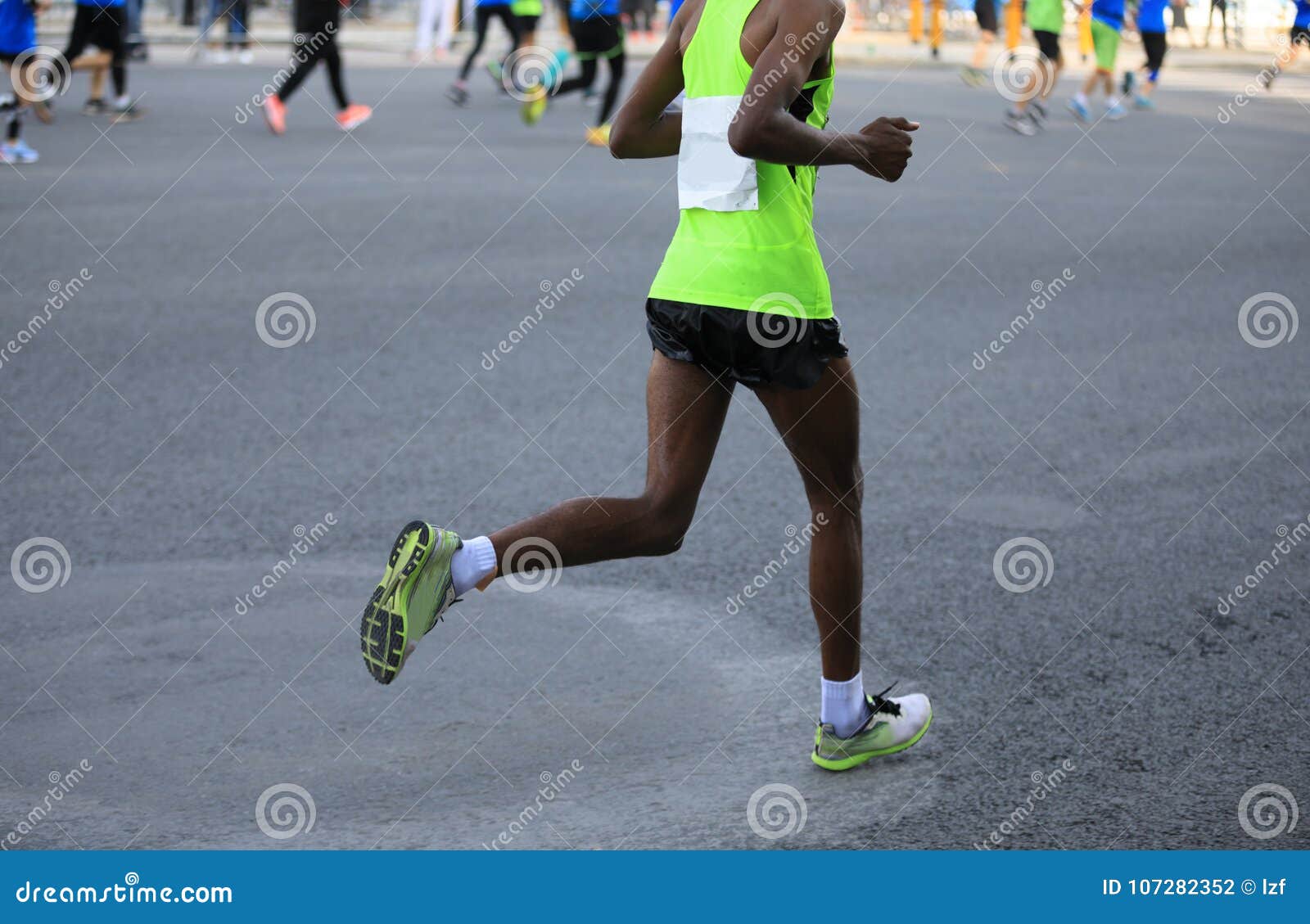 Runner Legs Running on City Road Stock Photo - Image of city, active ...