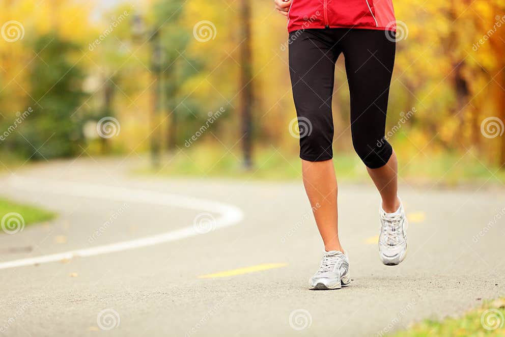 Runner Legs and Running Shoes Stock Image - Image of female, activity ...