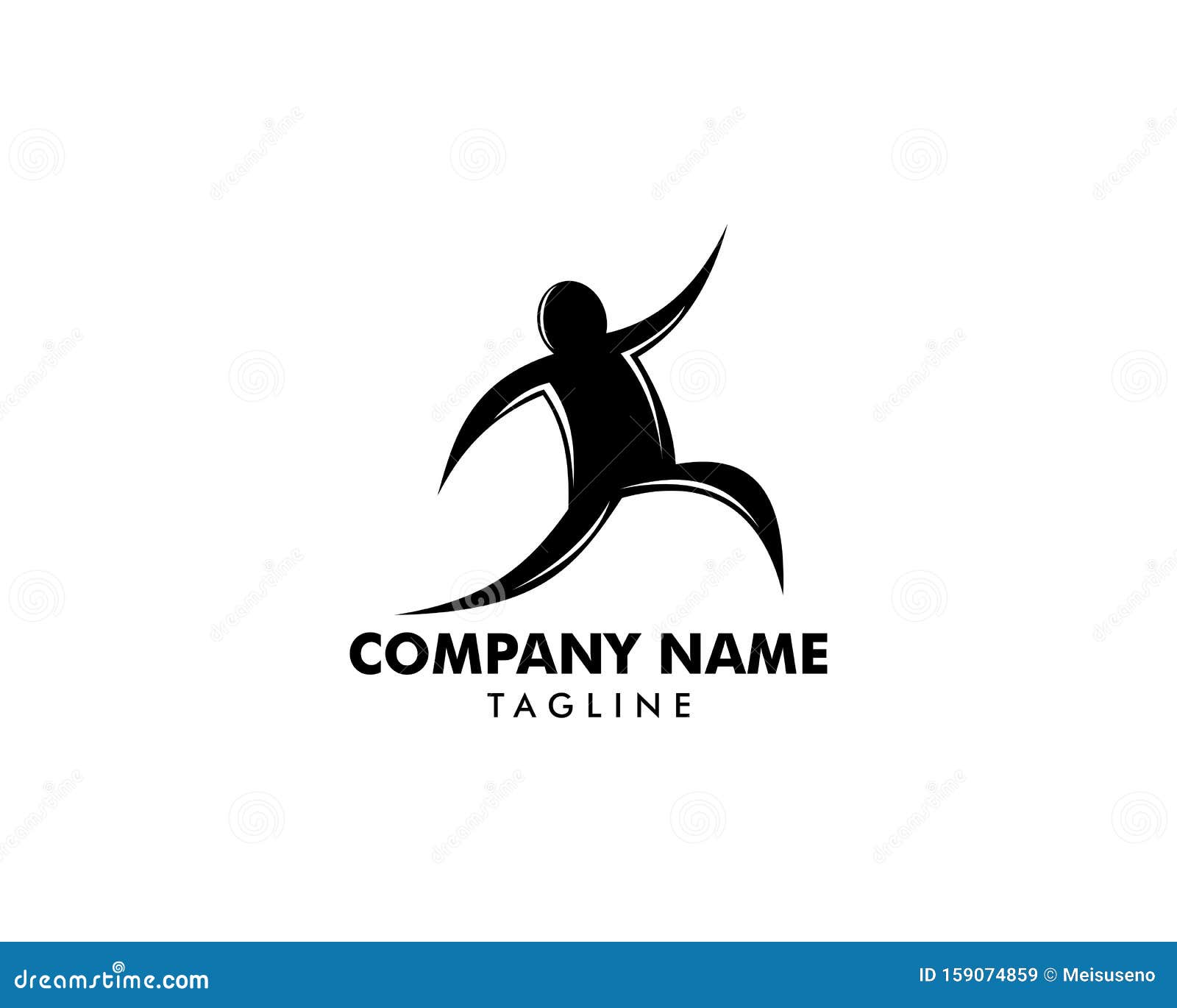 Runner Logo Design Template Vector Illustration Stock Vector ...