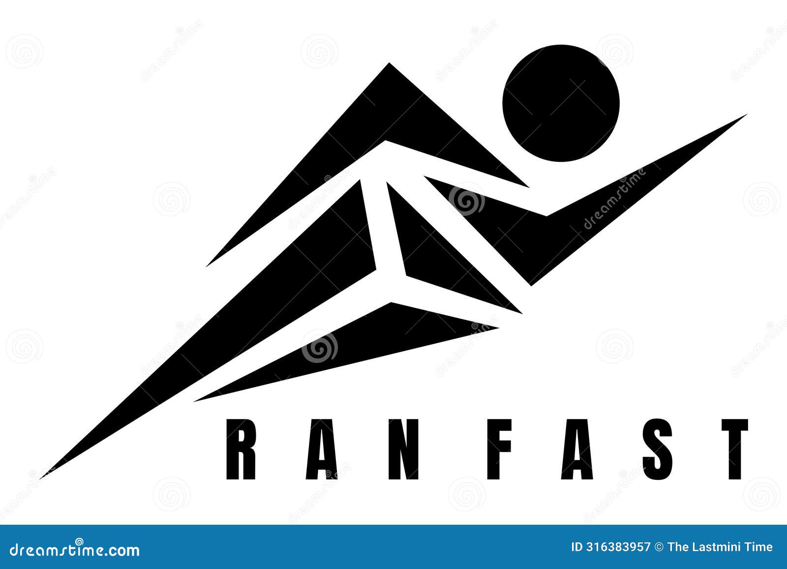 Runner logo design vector stock vector. Illustration of sprint - 316383957