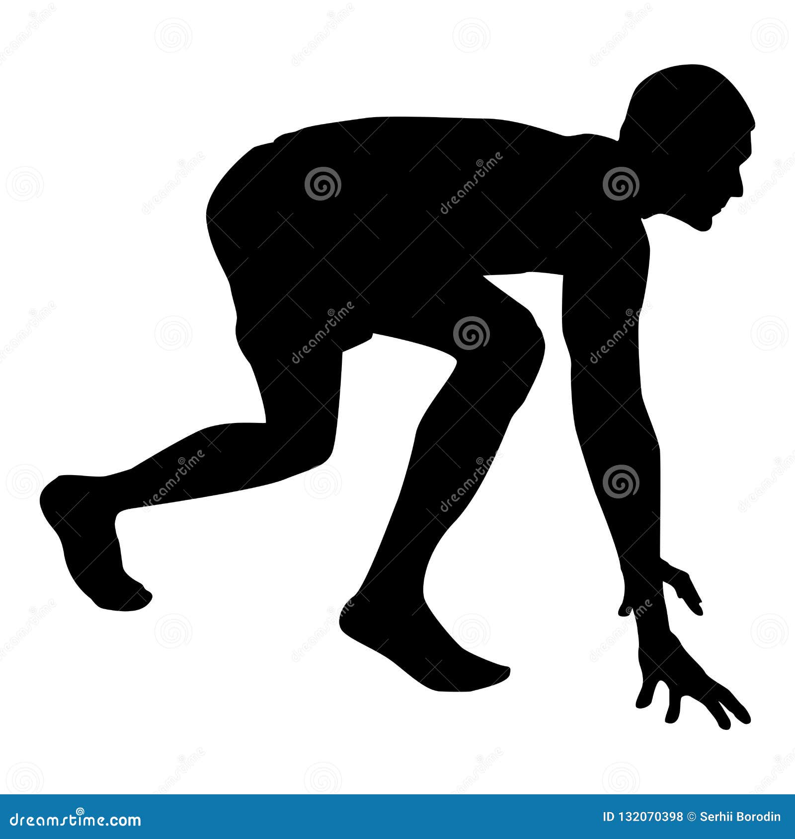 Runner Preparing To Start Running Start Running Runner in Ready Posture ... Runner Preparing To Start Running Start Running Runner in Ready Posture ...