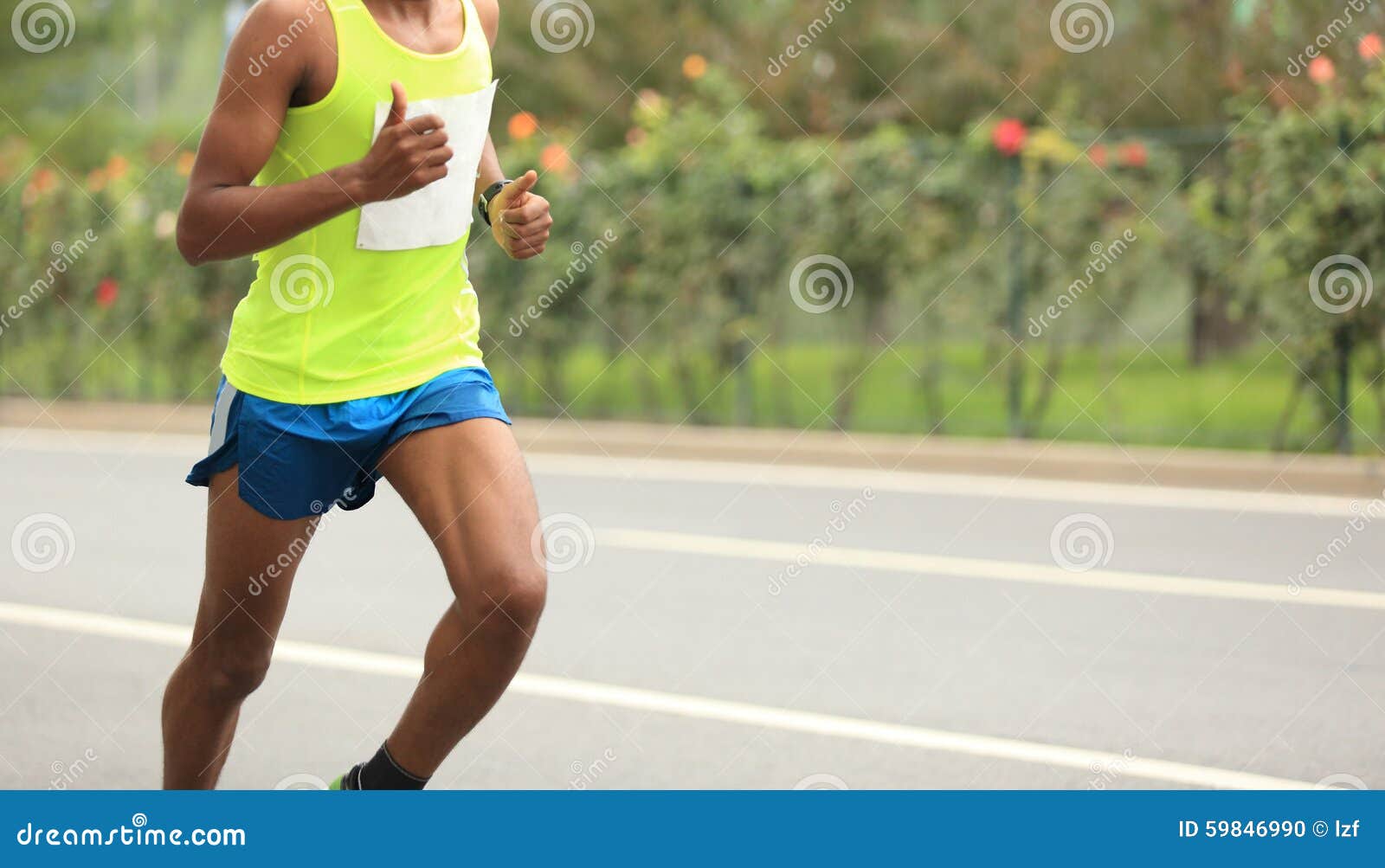 Runner Running on City Road Stock Photo - Image of healthy, city: 59846990