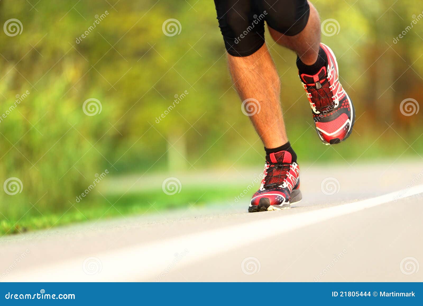 Runner - Running Shoes Closeup Stock Photo - Image of activity, closeup ...