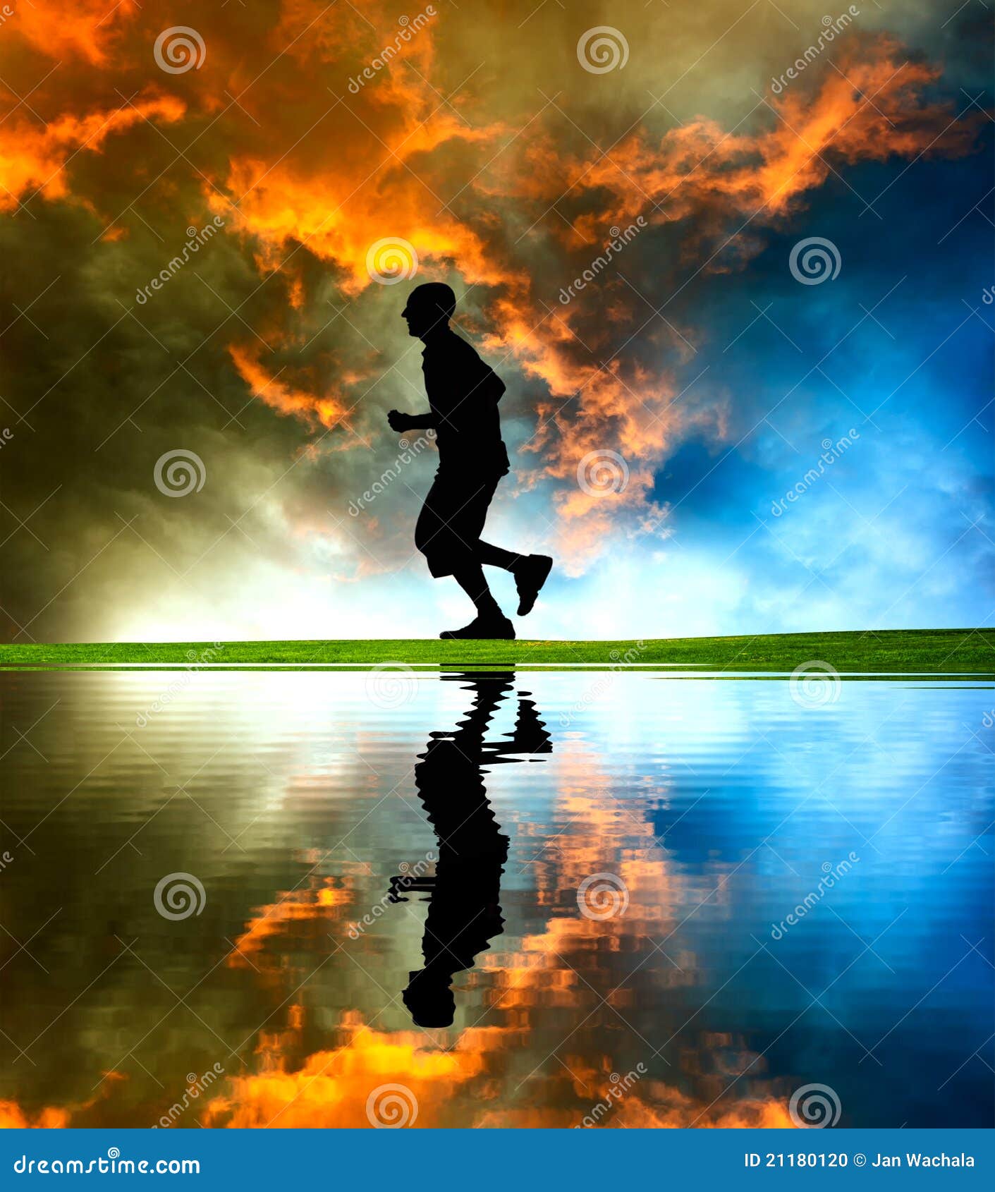 Runner silhouette stock photo. Image of foot, pastel - 21180120