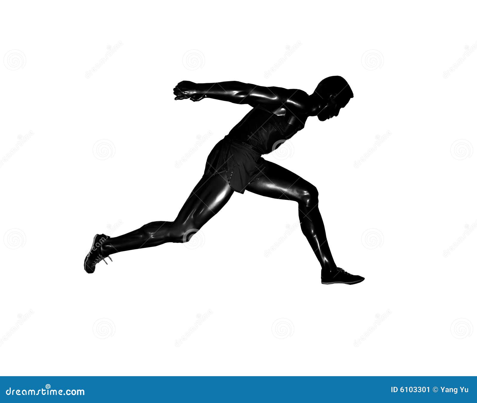 Runner silhouette stock image. Image of athleticism, contestant - 6103301