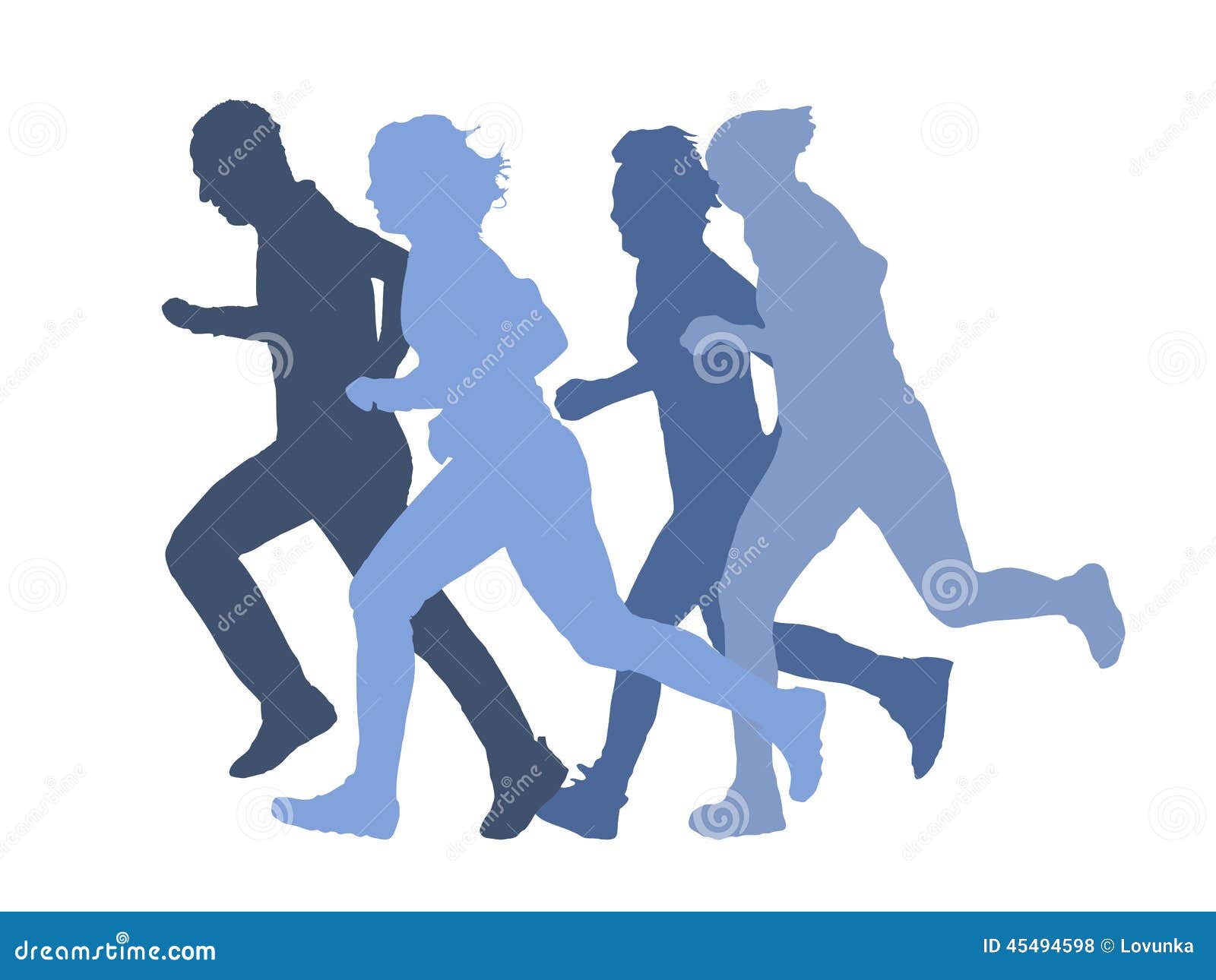 Runner Silhouette Vector | CartoonDealer.com #75577533