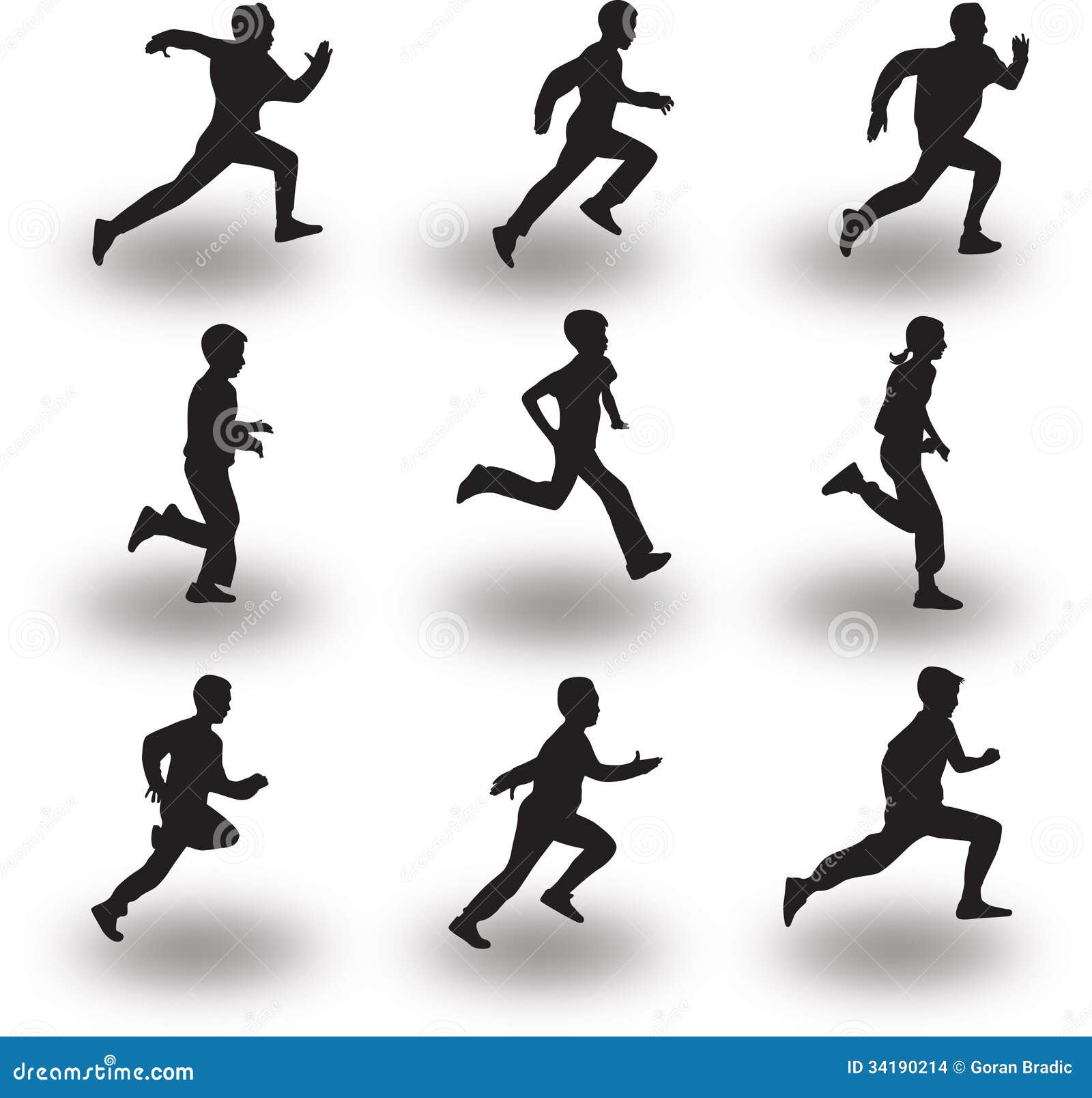 Runner Silhouette Vector Free Download