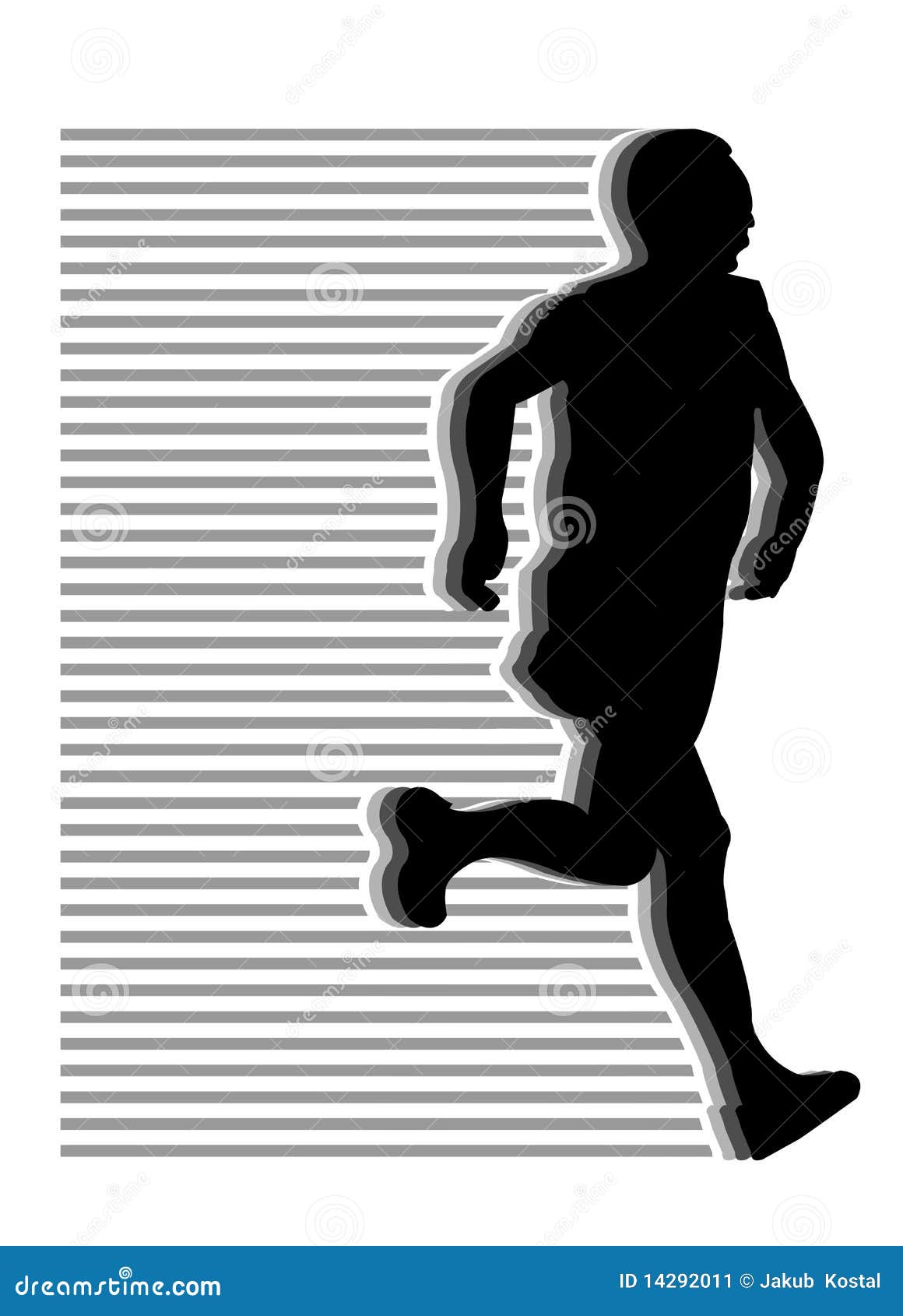 Runner silhouettes stock illustration. Illustration of athletes - 14292011