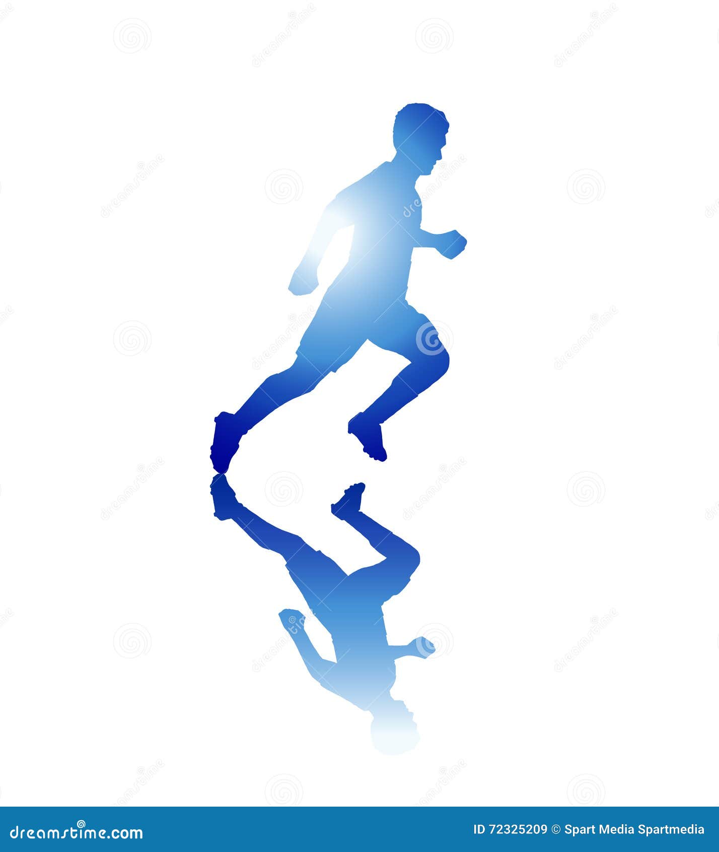 Runner Young Man Running Competition Runner Male Vector Stock Vector ...