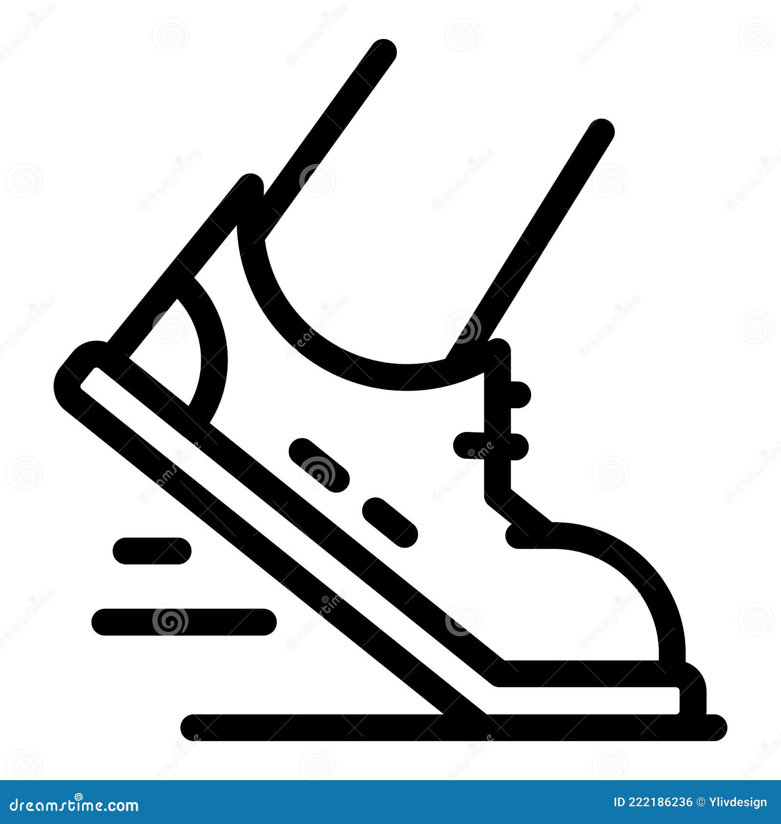Runner Start Icon, Outline Style Stock Vector - Illustration of sport ...