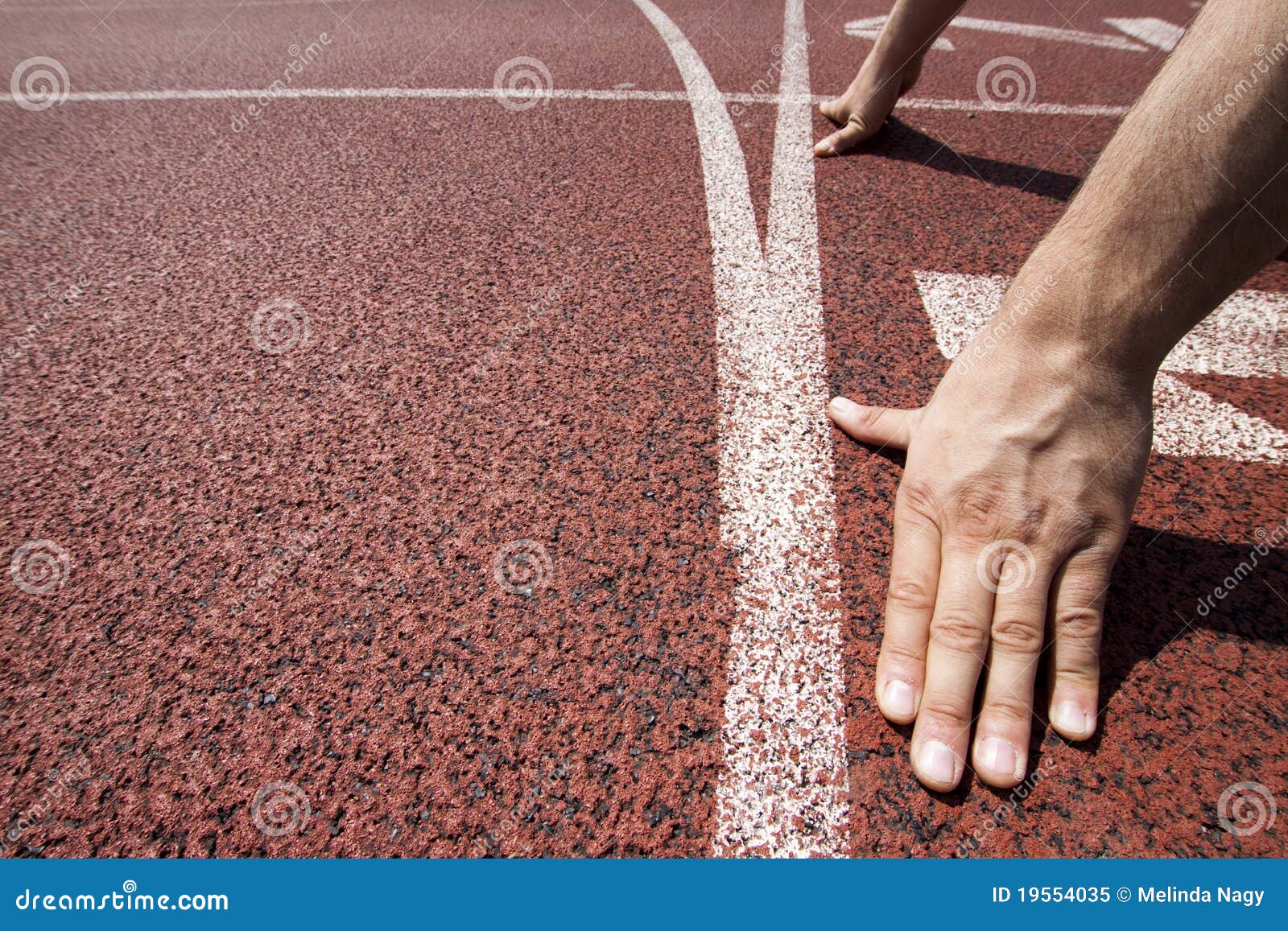 Runner at starting line stock image. Image of ready, body - 19554035