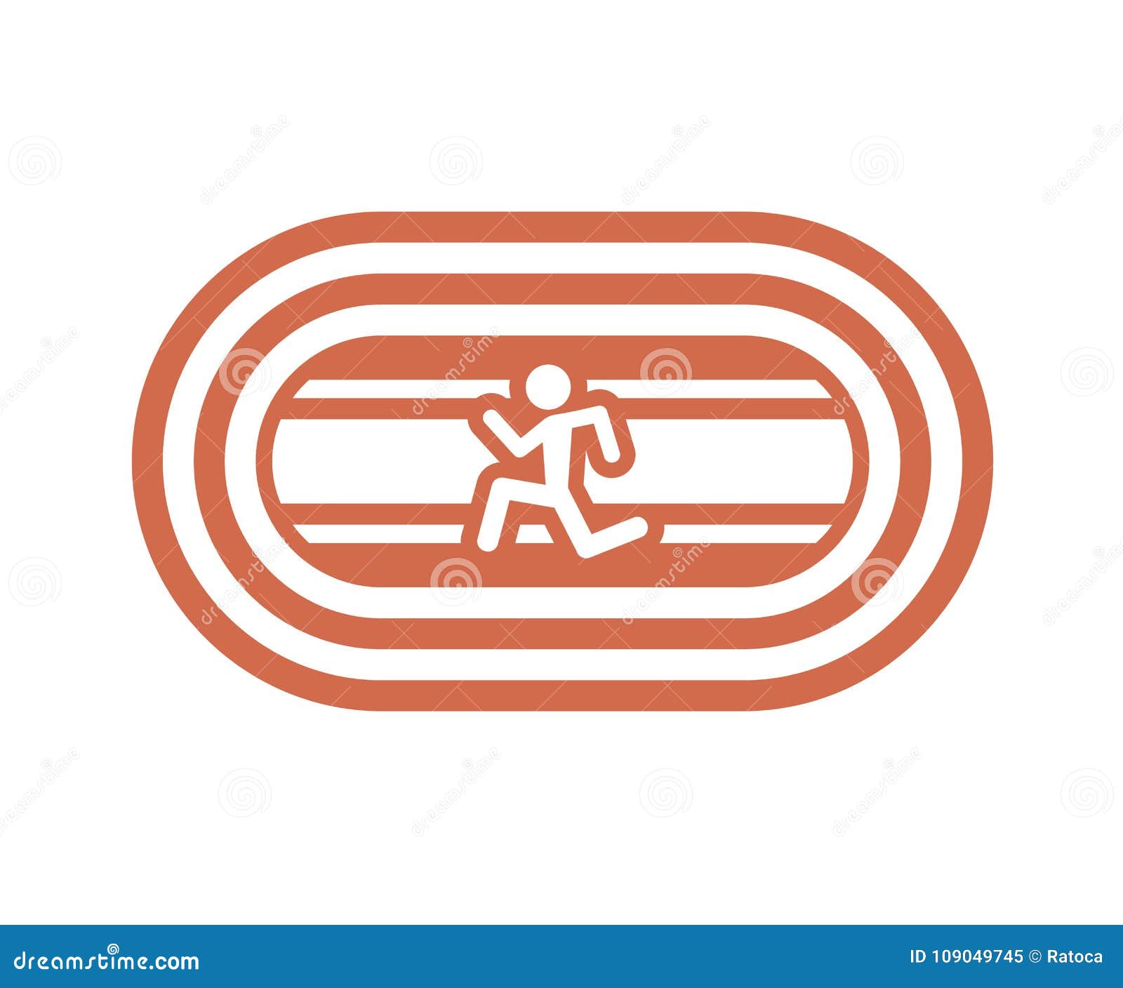 Runner symbol stock vector. Illustration of sport, healthy - 109049745