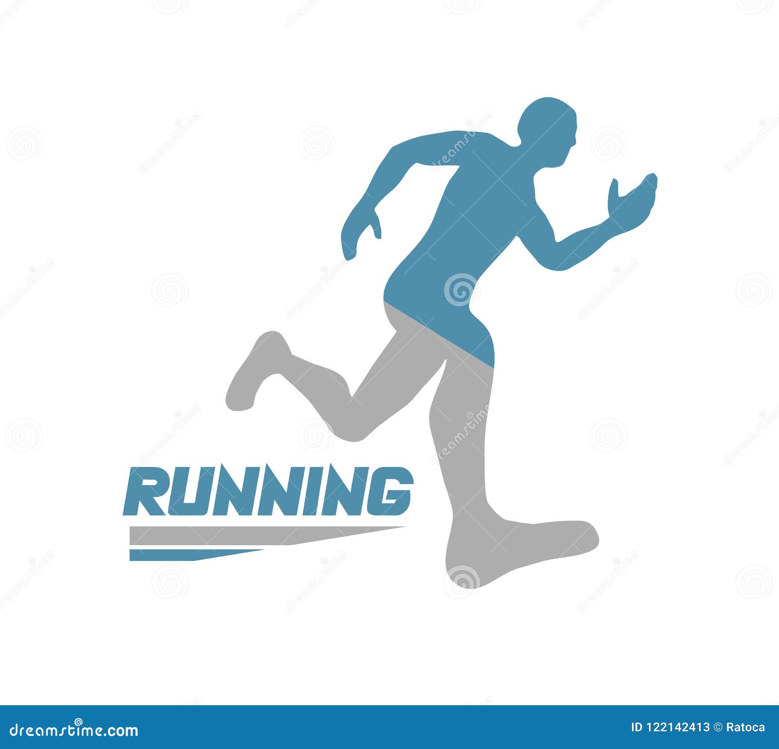 Runner symbol design stock vector. Illustration of symbol - 122142413